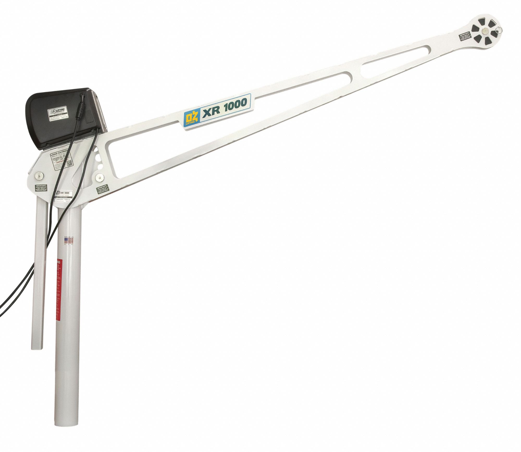 OZ LIFTING PRODUCTS, Steel, Electric, Davit Crane - 807F09|OZXR1000DAV ...