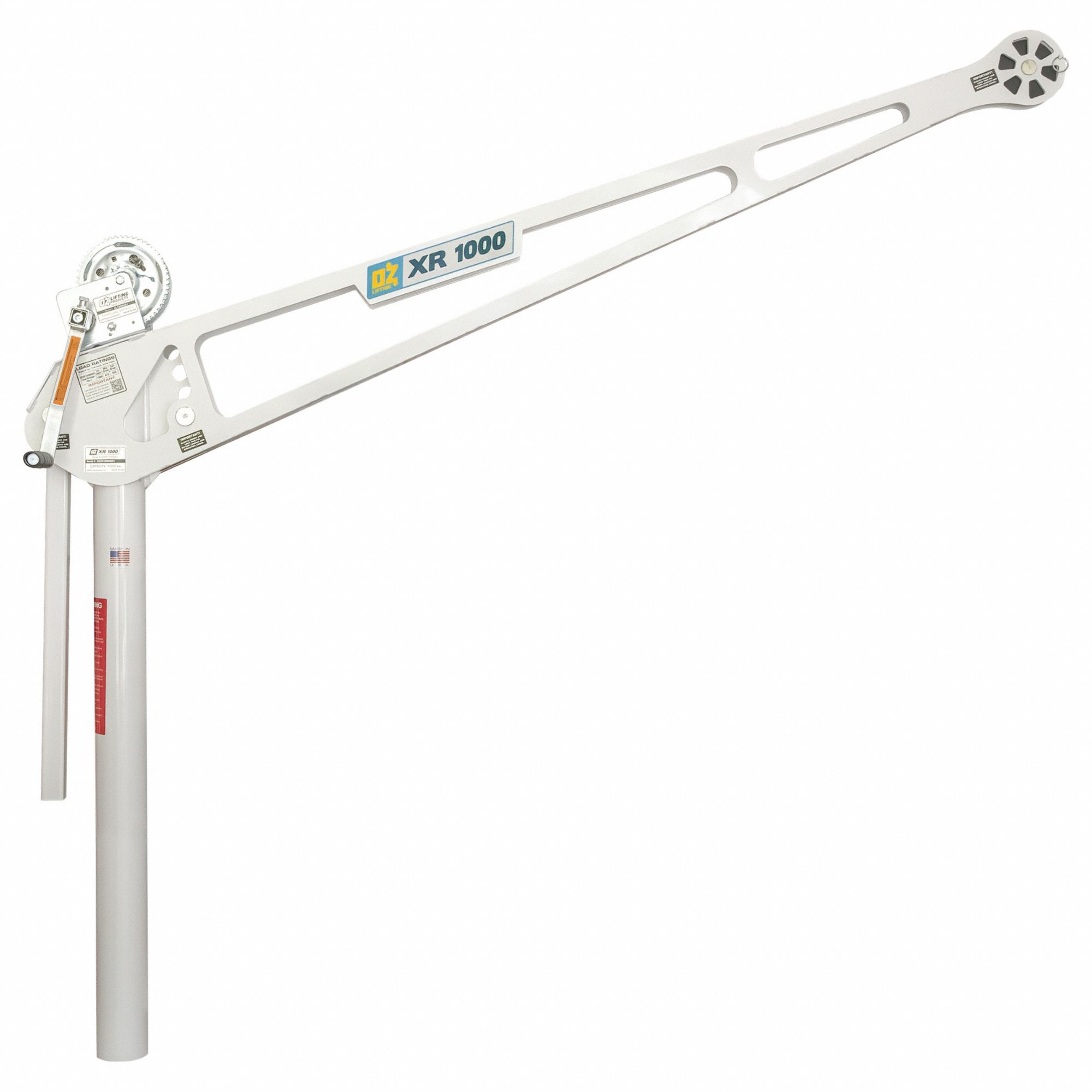 OZ LIFTING PRODUCTS, Steel, Manual, Davit Crane - 807F11|OZXR1000DAV ...