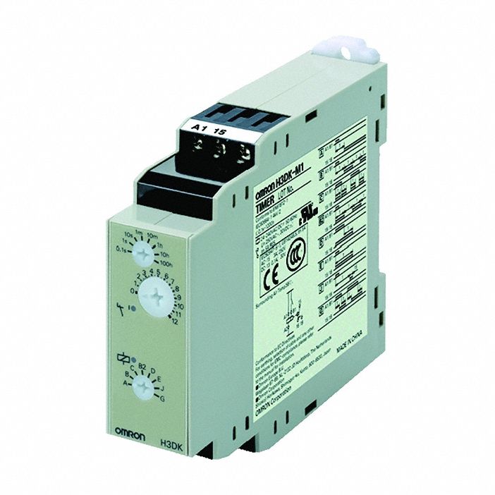 Omron Din Rail Mounted 24 To 240v Ac Dc Timer 811tm5 H3dk S1 Ac Dc24 240 Grainger