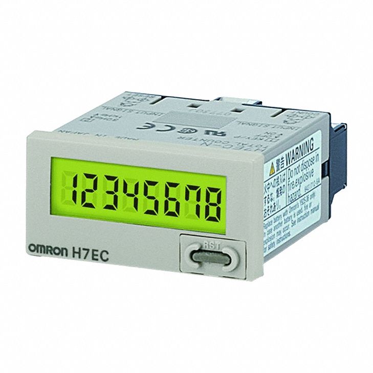 OMRON, Front Panel Mounting, 1 in x 2 in, Electronic Counter - 811TT6 ...