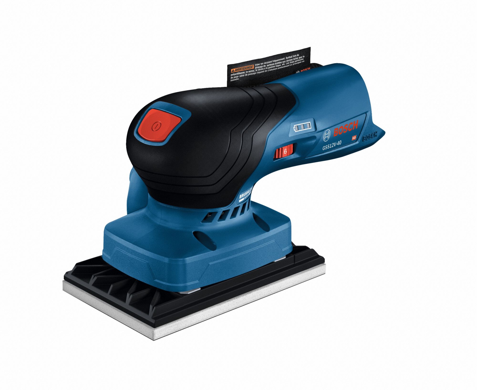 BOSCH, 12V Max, Bare Tool, Orbital Sander - 804UX6|GSS12V-40N - Grainger