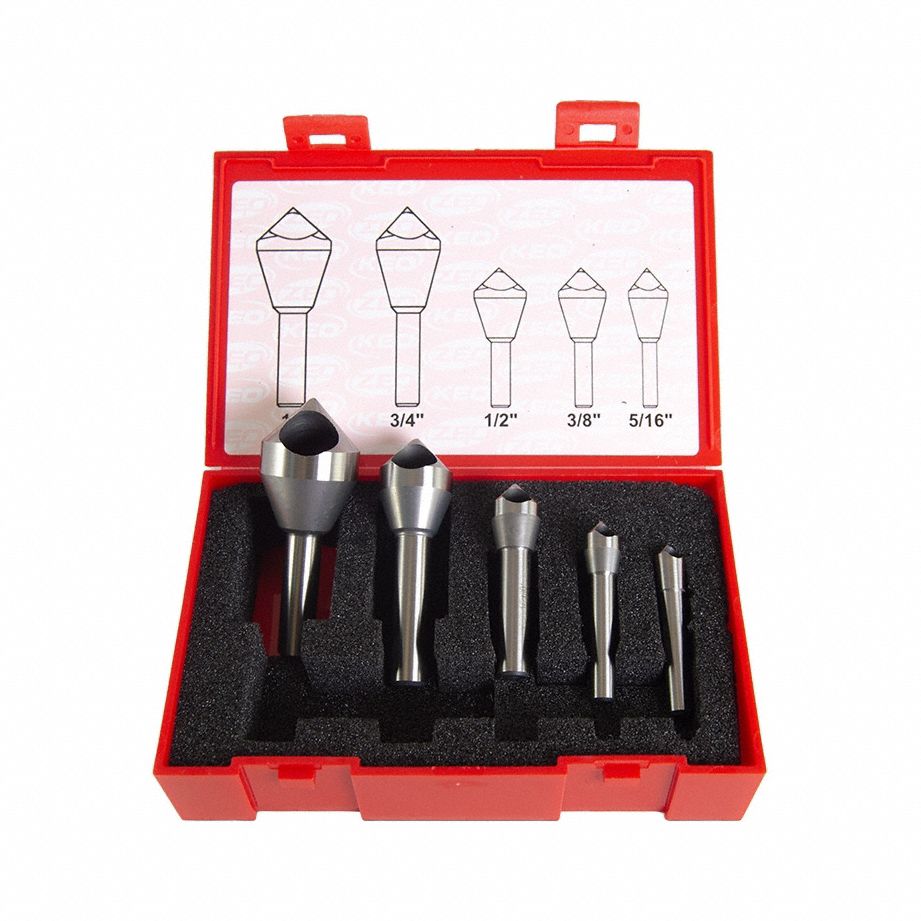 KEO, 100°, 5 Pc, Countersink Set - 397EZ6|919-002-811 - Grainger