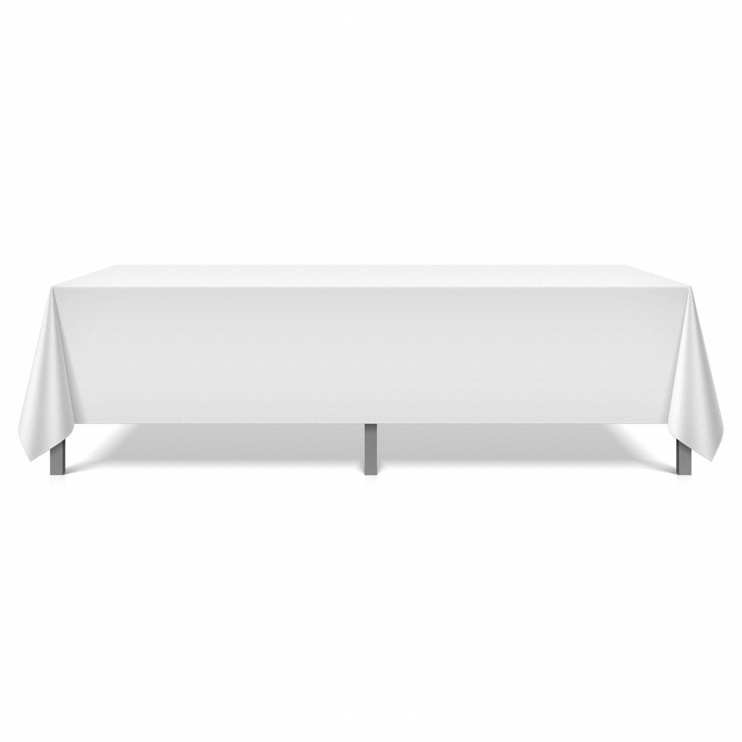 MONARCH, Rectangle, White, Table Linens - 813WZ7|P-TL-52X114-WHT-6PK ...