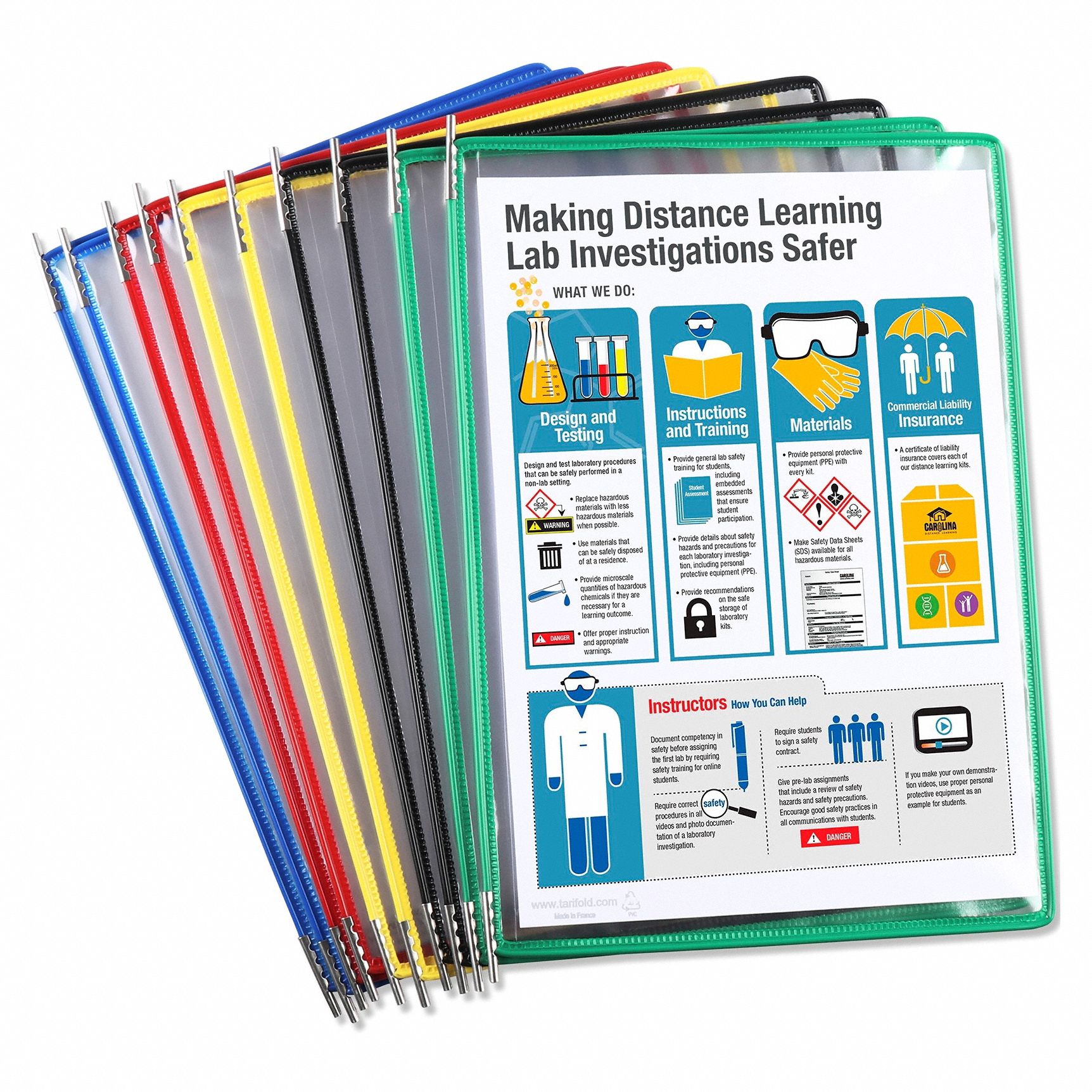 TARIFOLD, 12 1/2 in Ht, 9 1/2 in Wd, Document Display Pockets - 1HEN6 ...