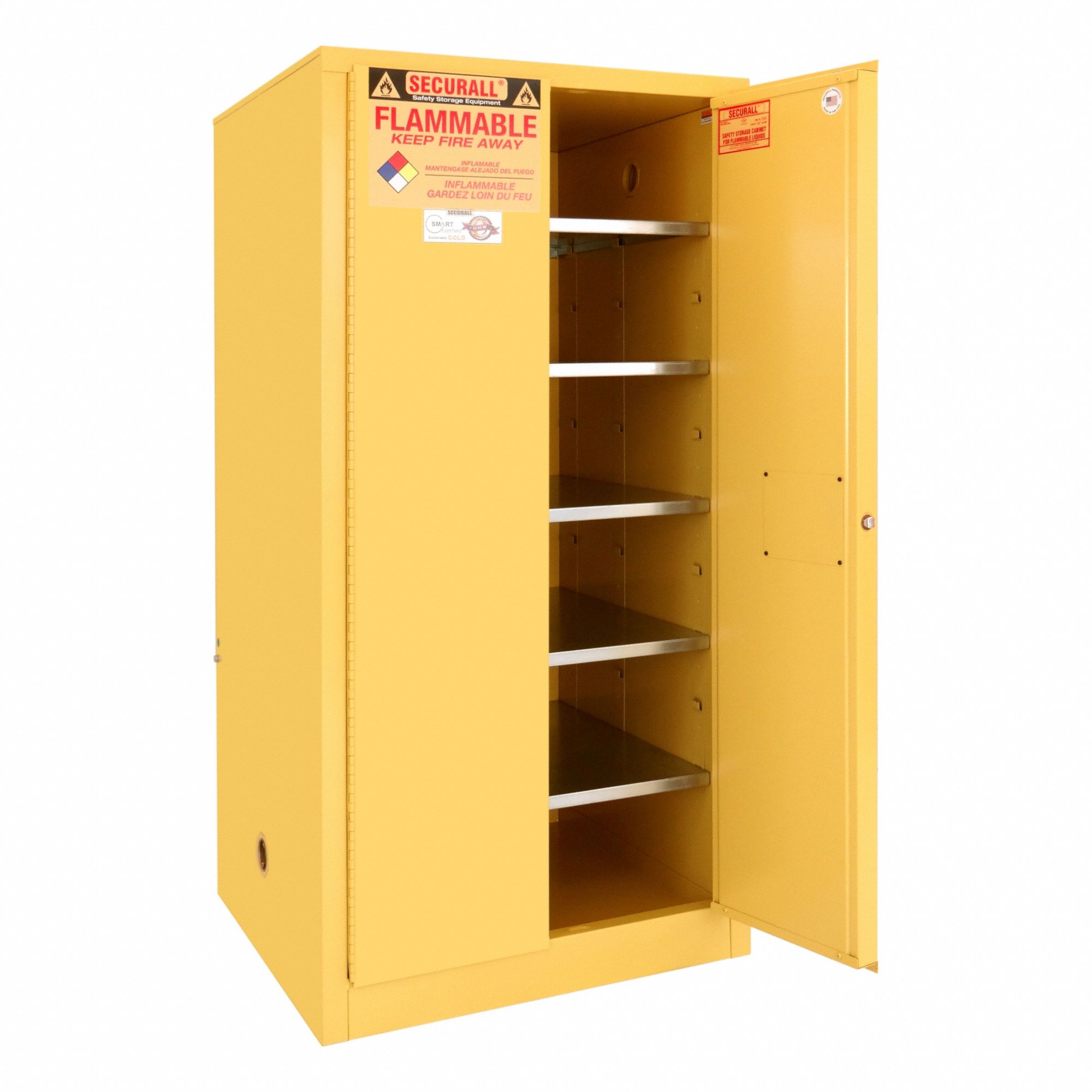 SECURALL, Std, 120 gal, Flammable Paint/Ink Cabinet - 881WL5|P1120 ...