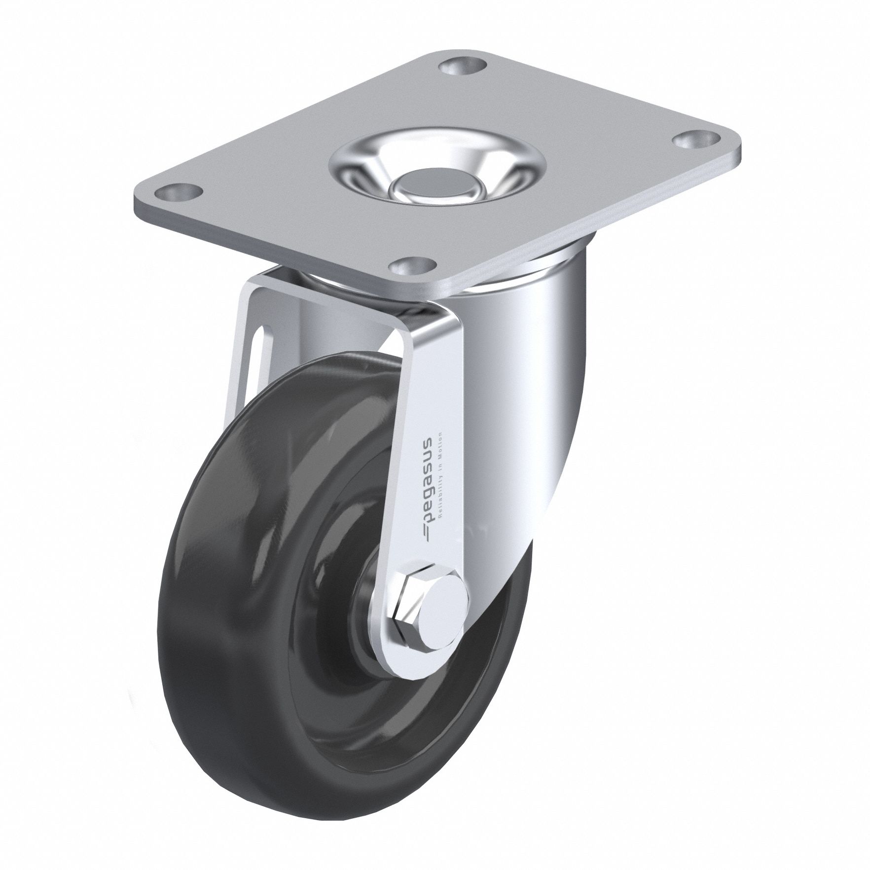 Swivel, No Brake, Plate Caster - 846TD6|P12S-PB050B-P2 - Grainger