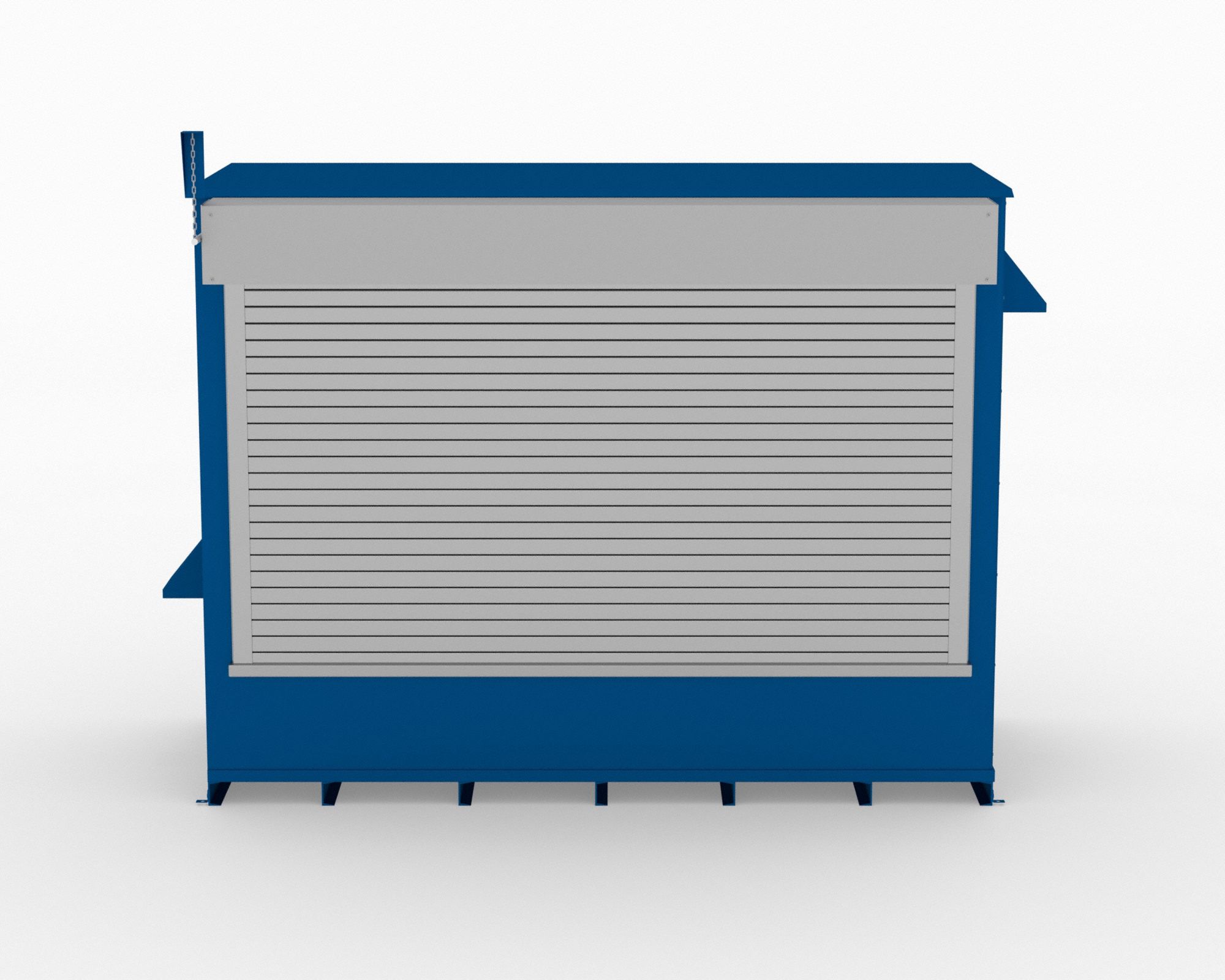 DENIOS Hazmat Safety Locker: IBC Totes, Vertical, 2 IBC Capacity, 153 ...