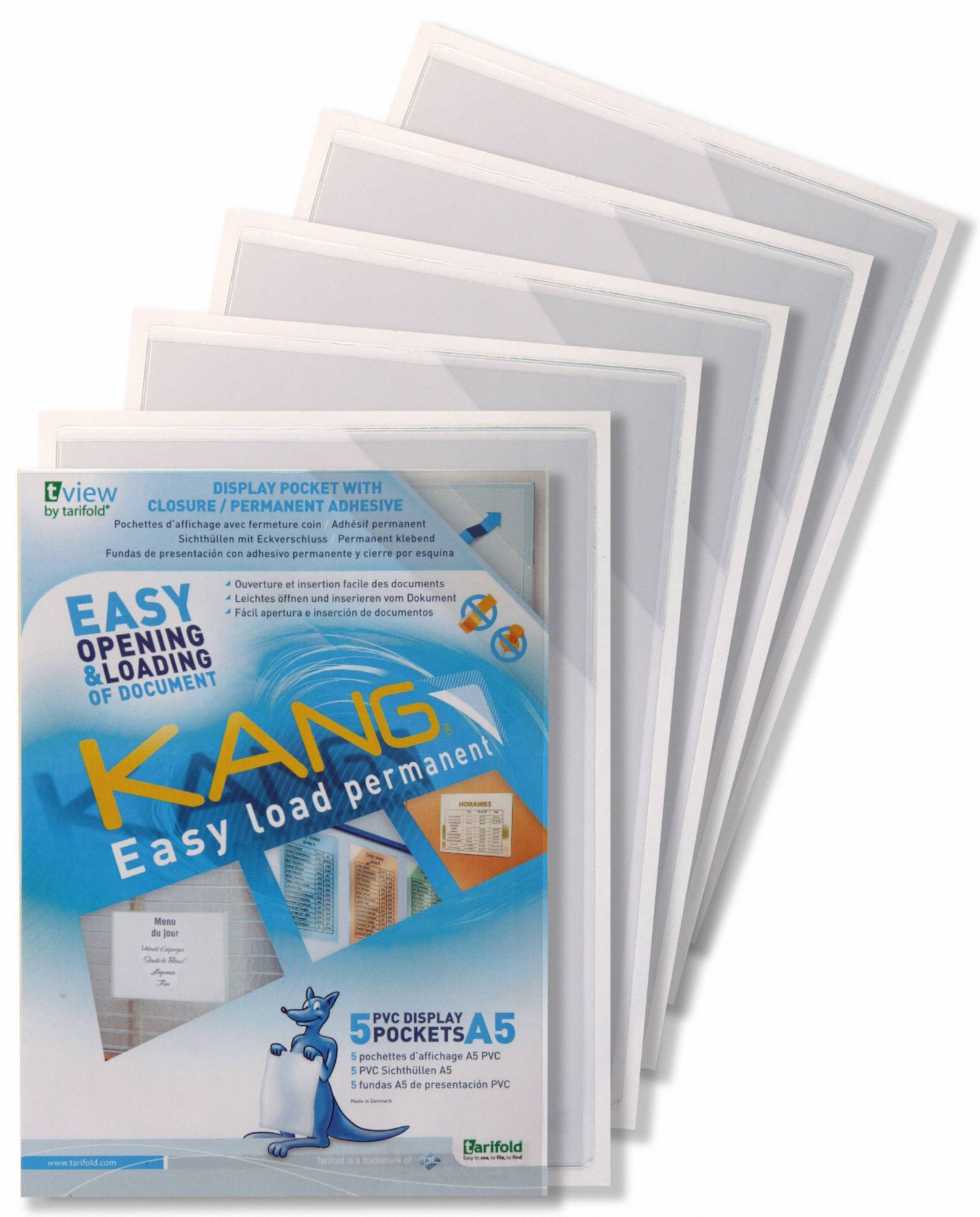 TARIFOLD, Adhesive Backing, Plastic, Sign Holder - 36NH08|P194684 ...