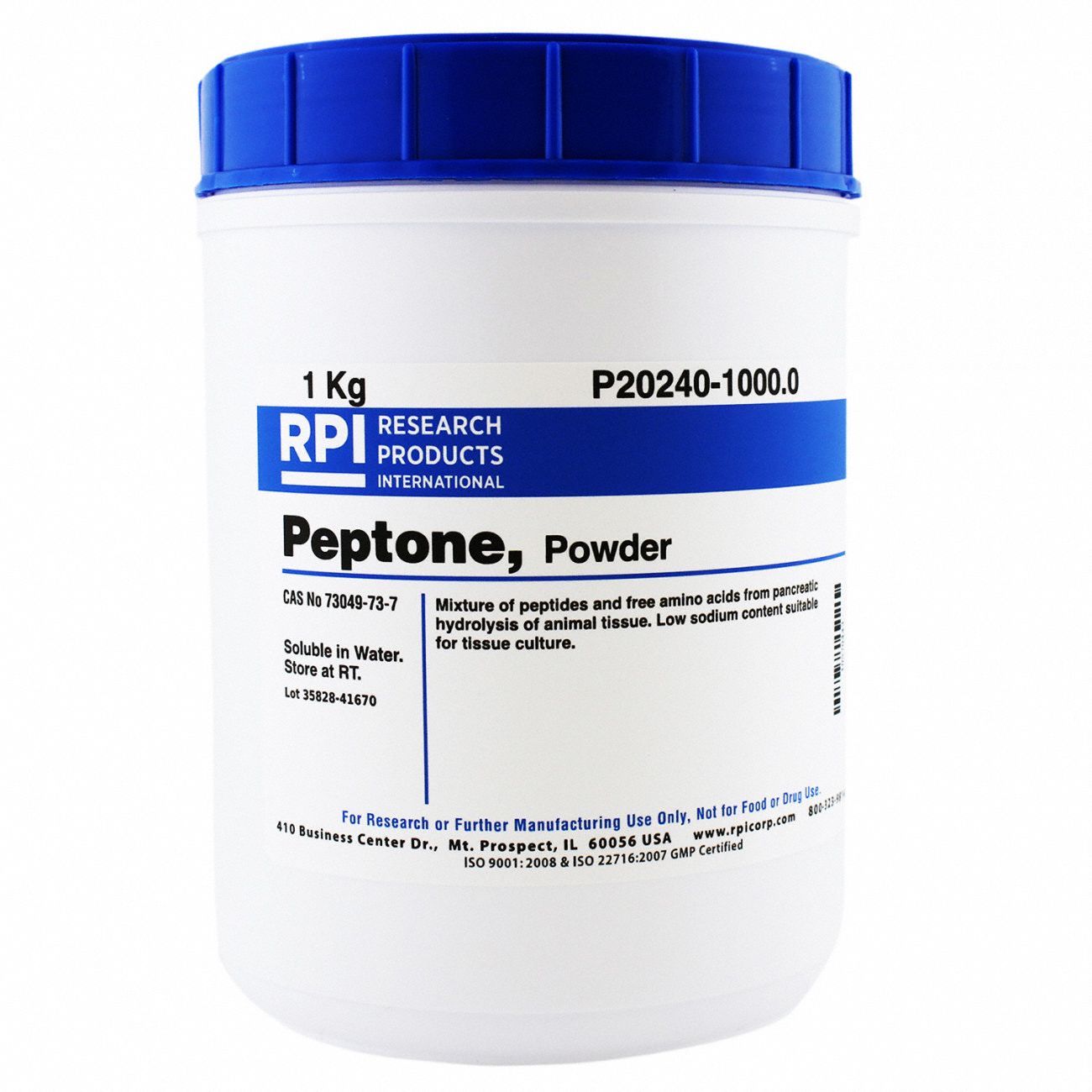 Lab, 1 kg, Peptone - 31GC59|P20240-1000.0 - Grainger