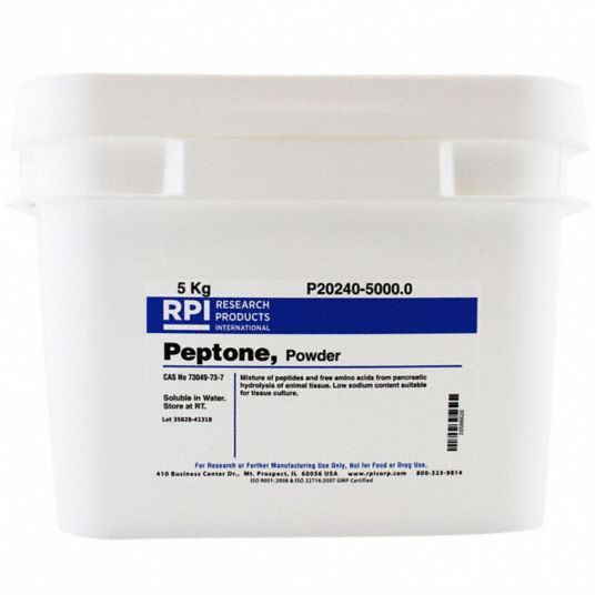 Lab, 5 kg, Peptone - 31GC61|P20240-5000.0 - Grainger