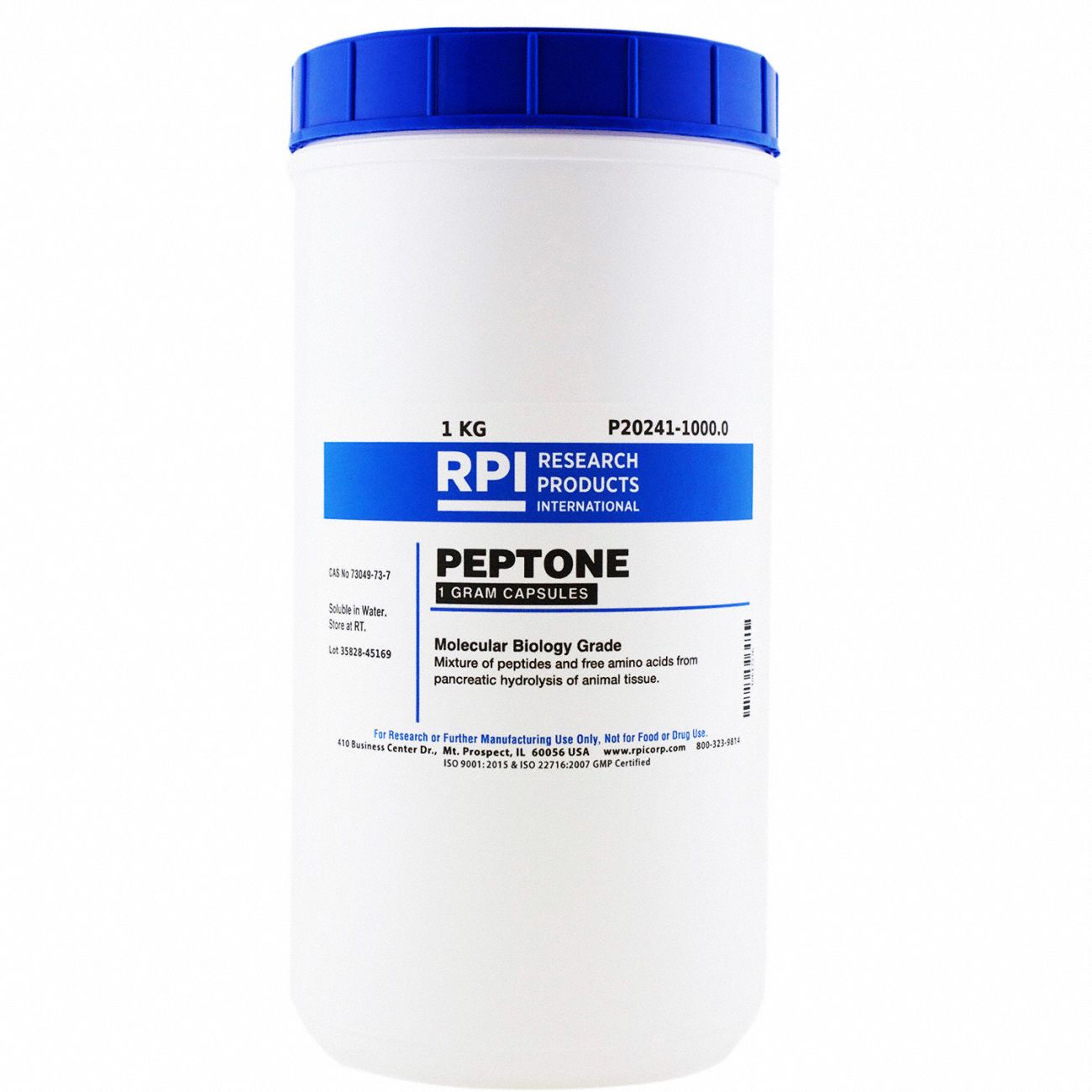 Lab, 1 kg, Peptone - 31GC62|P20241-1000.0 - Grainger