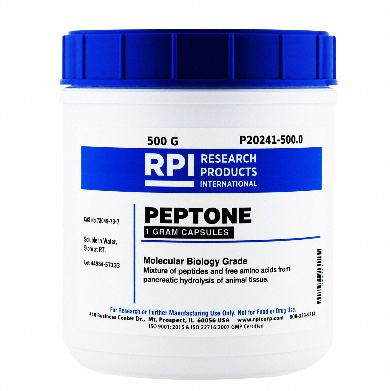 Lab, 500 g, Peptone - 31GC63|P20241-500.0 - Grainger