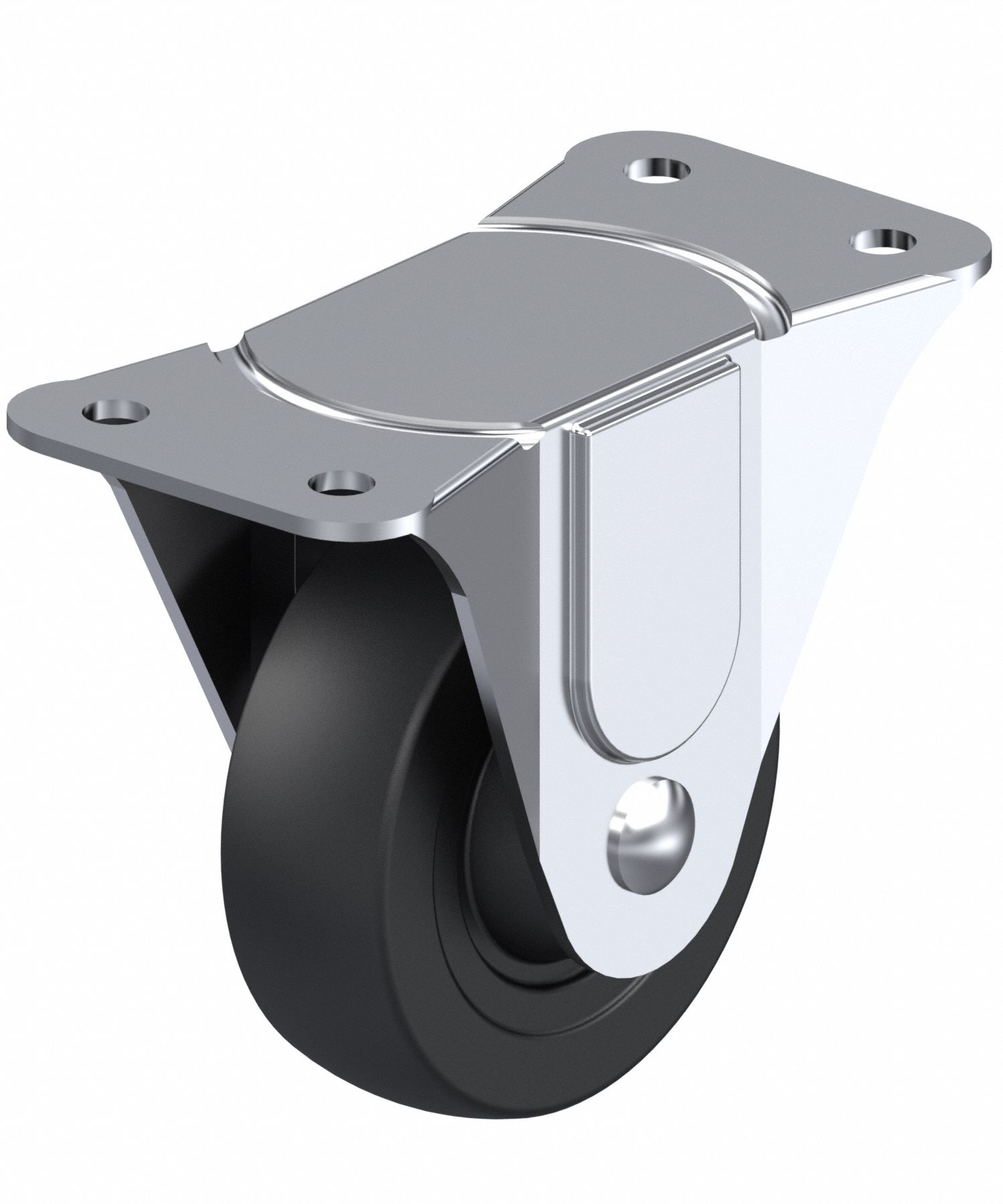 Rigid, No Brake, Plate Caster - 846TC8|P2R-R040G-P - Grainger