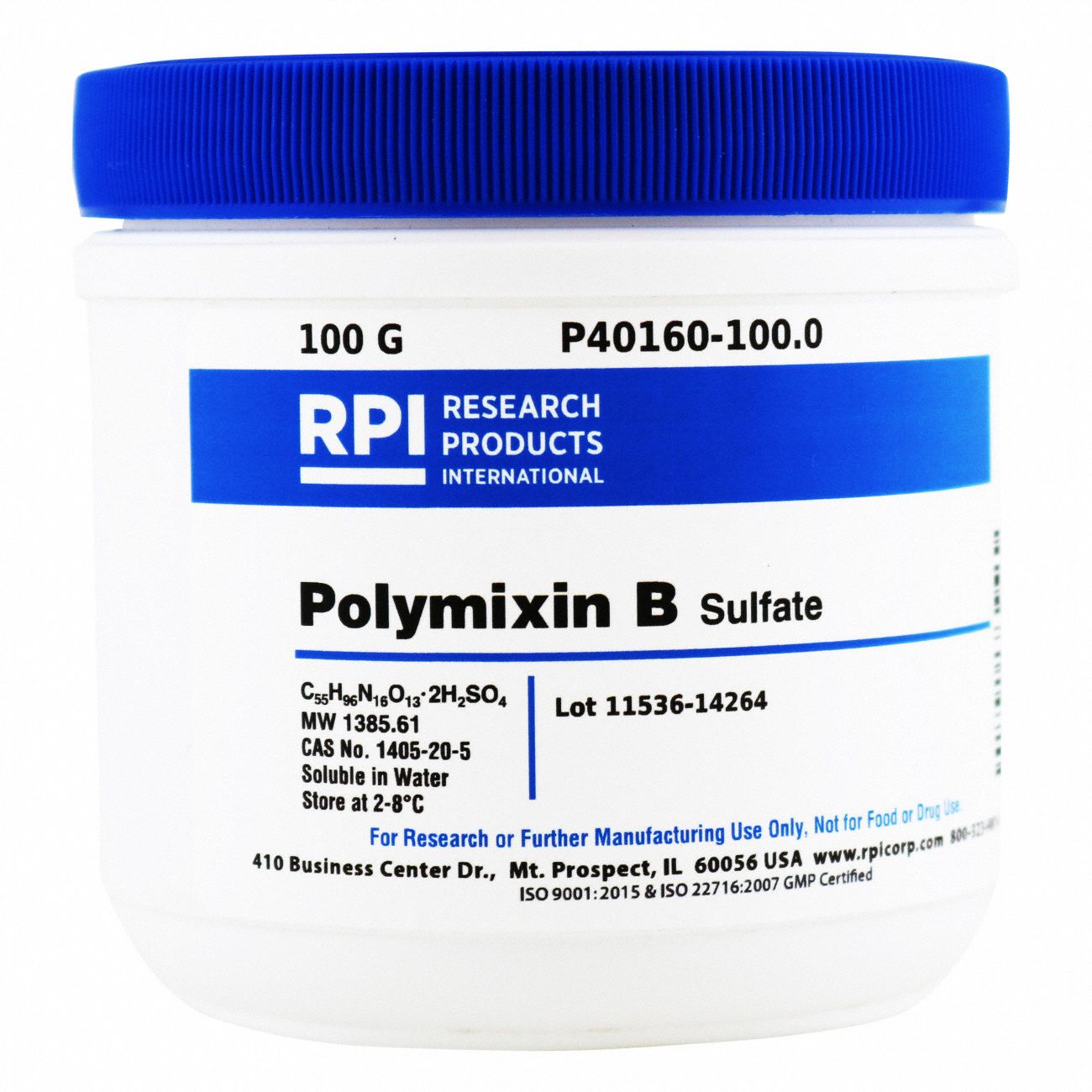 HPLC, 100 g, Polymixin B Sulfate - 30UA09|P40160-100.0 - Grainger