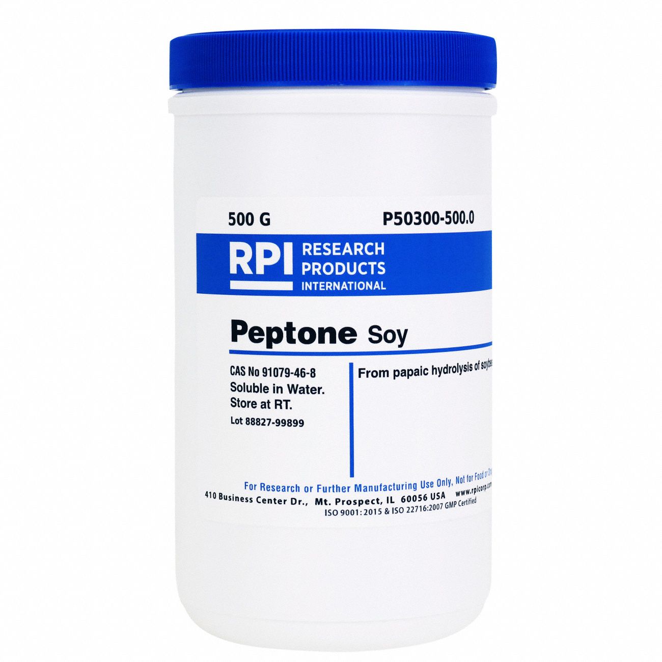 Lab, 500 g, Peptone - Soy - 31GD16|P50300-500.0 - Grainger