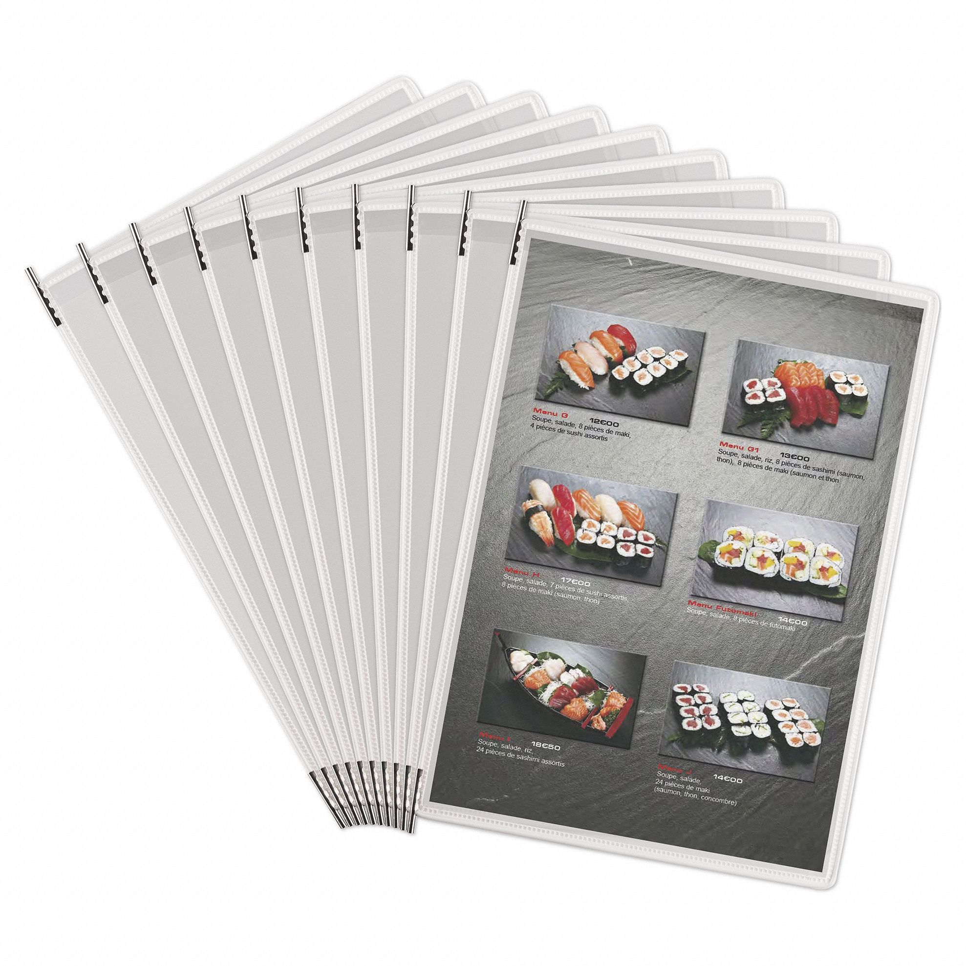 TARIFOLD, 12 1/4 in Ht, 9 1/4 in Wd, Document Display Pockets - 60WC66 ...