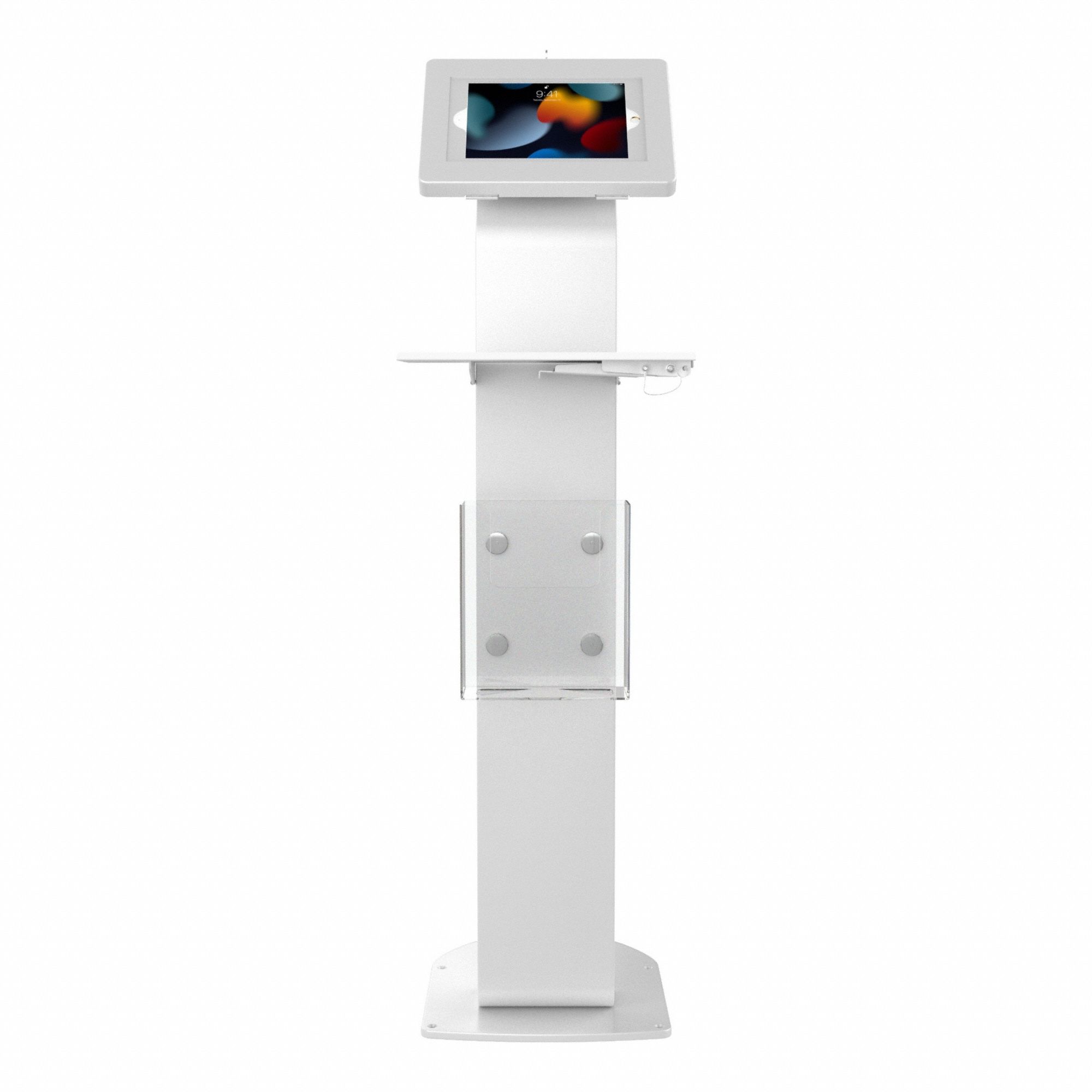 CTA DIGITAL, White, Metal, Floor Stand - 827DM6|PAD-PARAFWK - Grainger