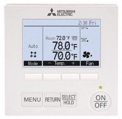 MITSUBISHI ELECTRIC, Handheld Remote Control, Heat Pump, Handheld ...