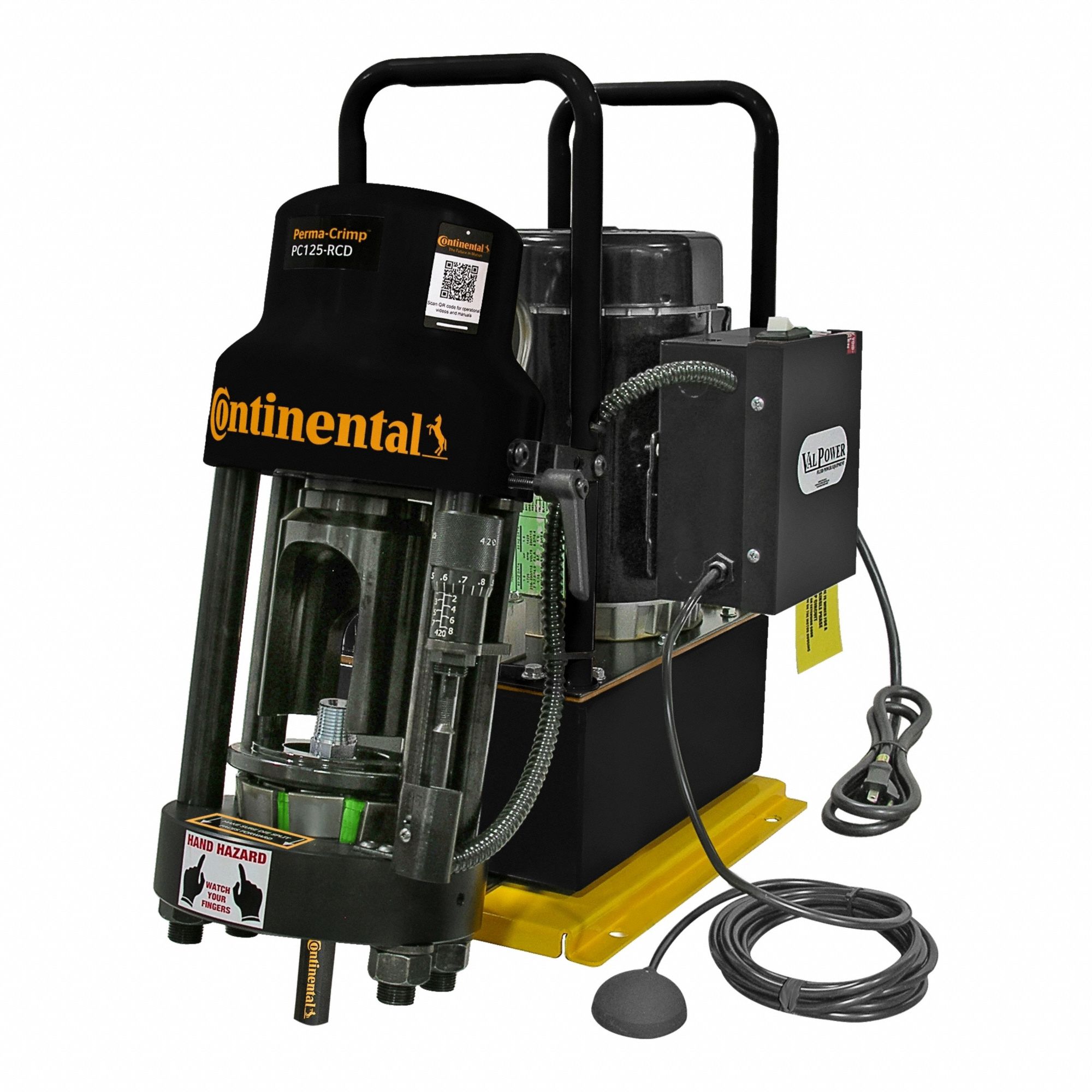 CONTINENTAL, 1 1/4 in Max, Corded, Hose Crimping Machine - 875H25 ...