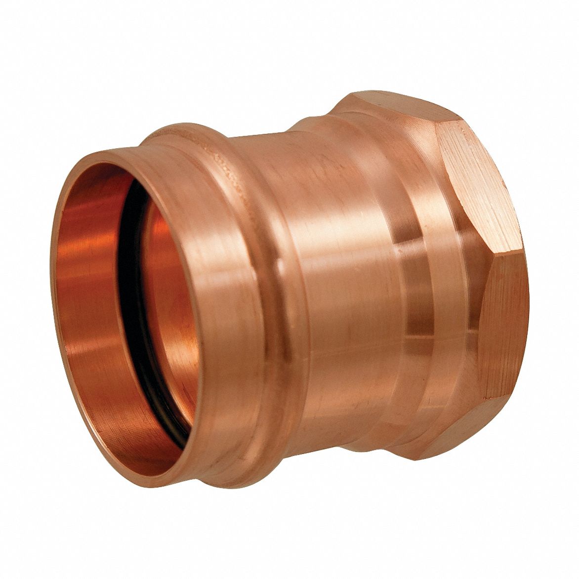 NIBCO, Straight, 1 in CTS x 3/4 in Pipe size, Crimp Fitting Adapter ...