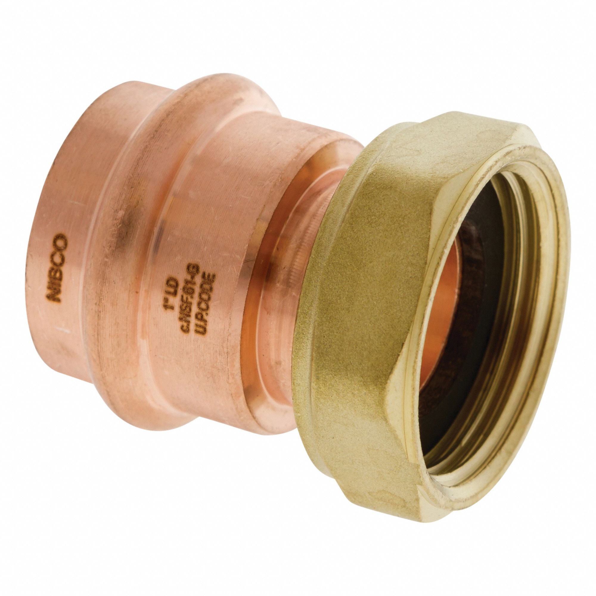 NIBCO, Tailpiece, 1 in CTS x 1 1/4 in Pipe size, Crimp Fitting - 395TJ4 ...
