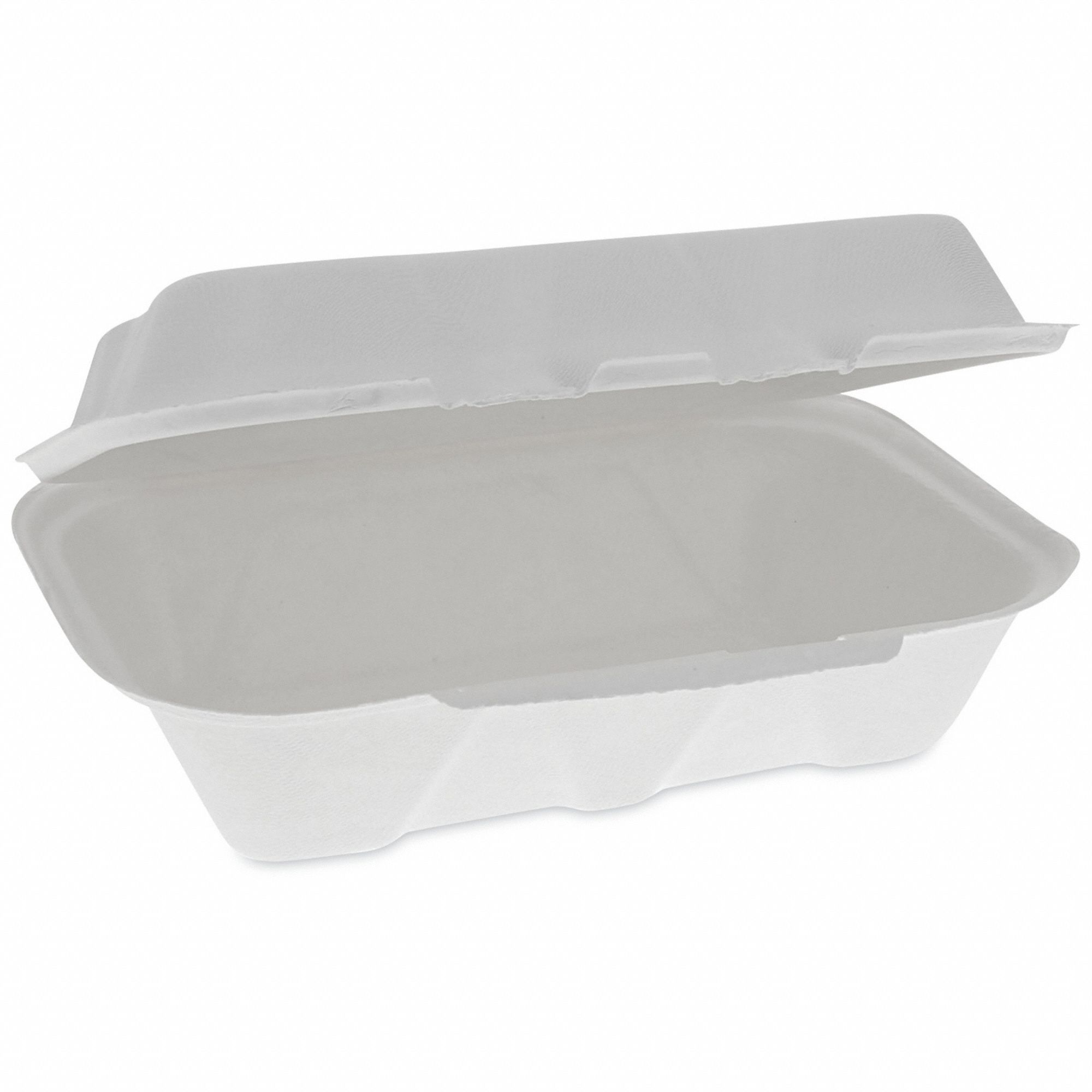 PACTIV, Beige, Hinged Lid Container Container, Disposable Carry-Out ...