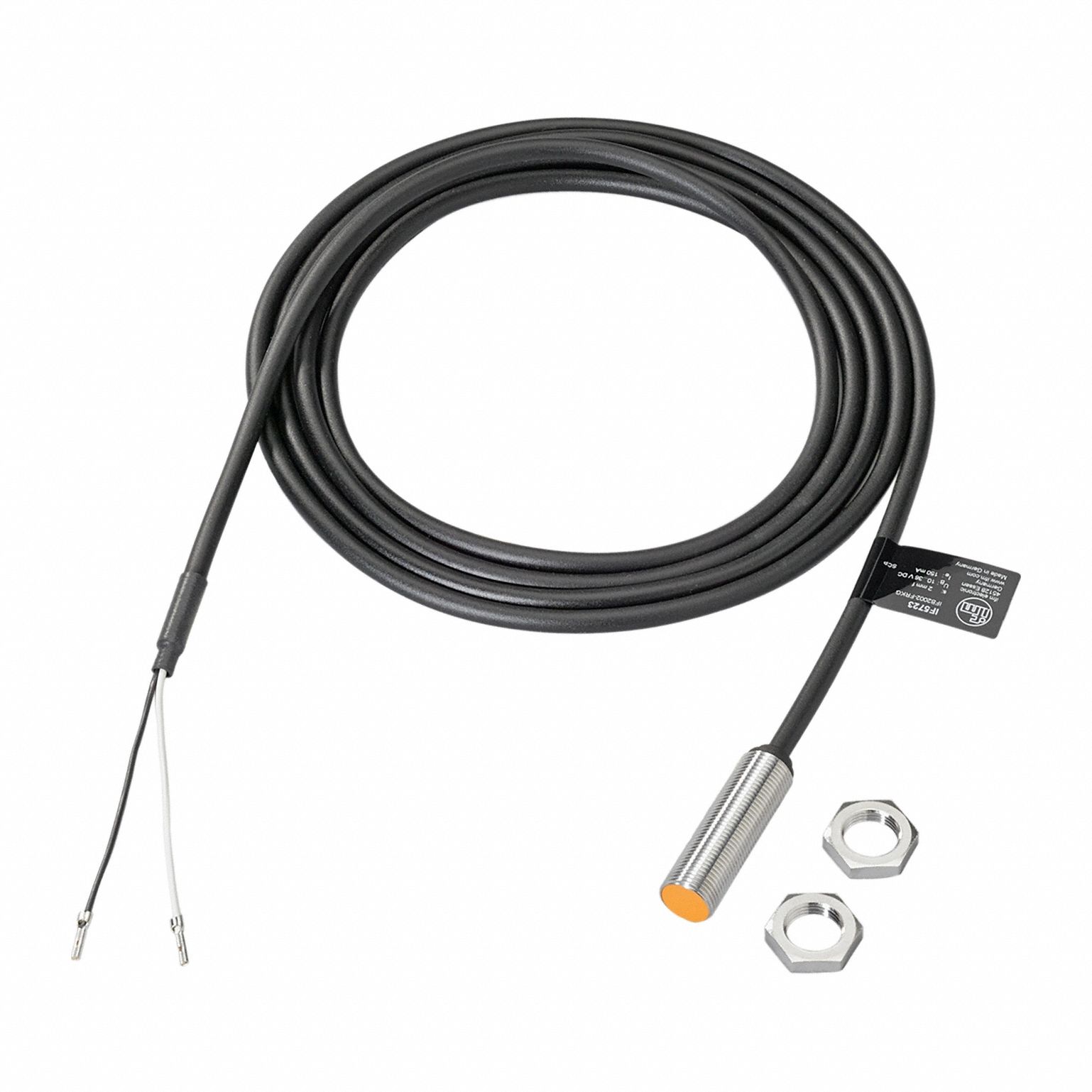 IFM, Non-Terminated Cable, Shielded, Inductive Cylindrical Proximity Sensor - 35T376|IF5720 ...