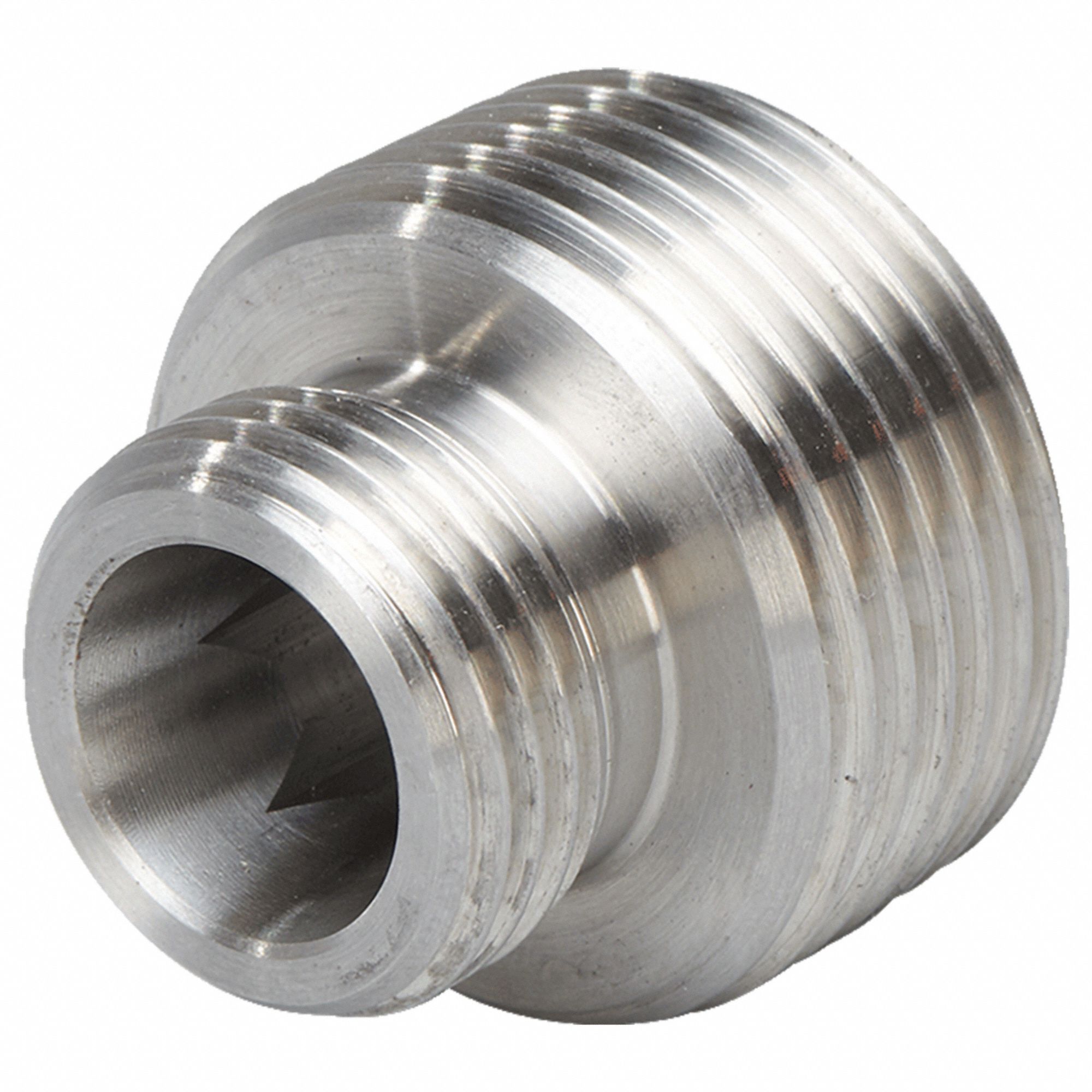 IFM, 3/4 in NPT, M18x1.5, Threaded Adapter for Pressure Sensors ...