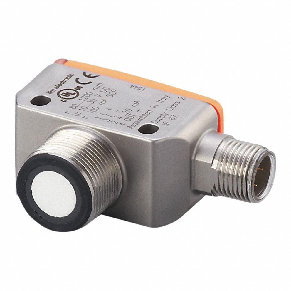 IFM, Built-in Connector, 4 - Pin M12, Rectangular Ultrasonic Sensor ...