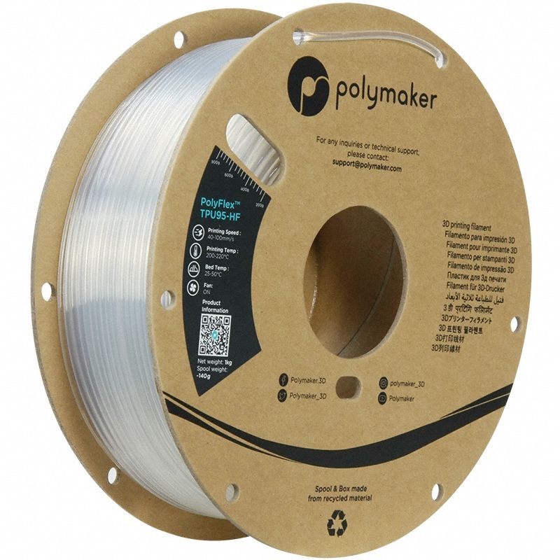 POLYMAKER, PolyFlex, TPU, 3D Printing Filament - 846W90|PD03006 - Grainger