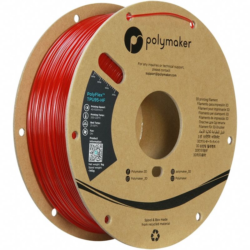 POLYMAKER, PolyFlex, TPU, 3D Printing Filament - 846W91|PD03007 - Grainger