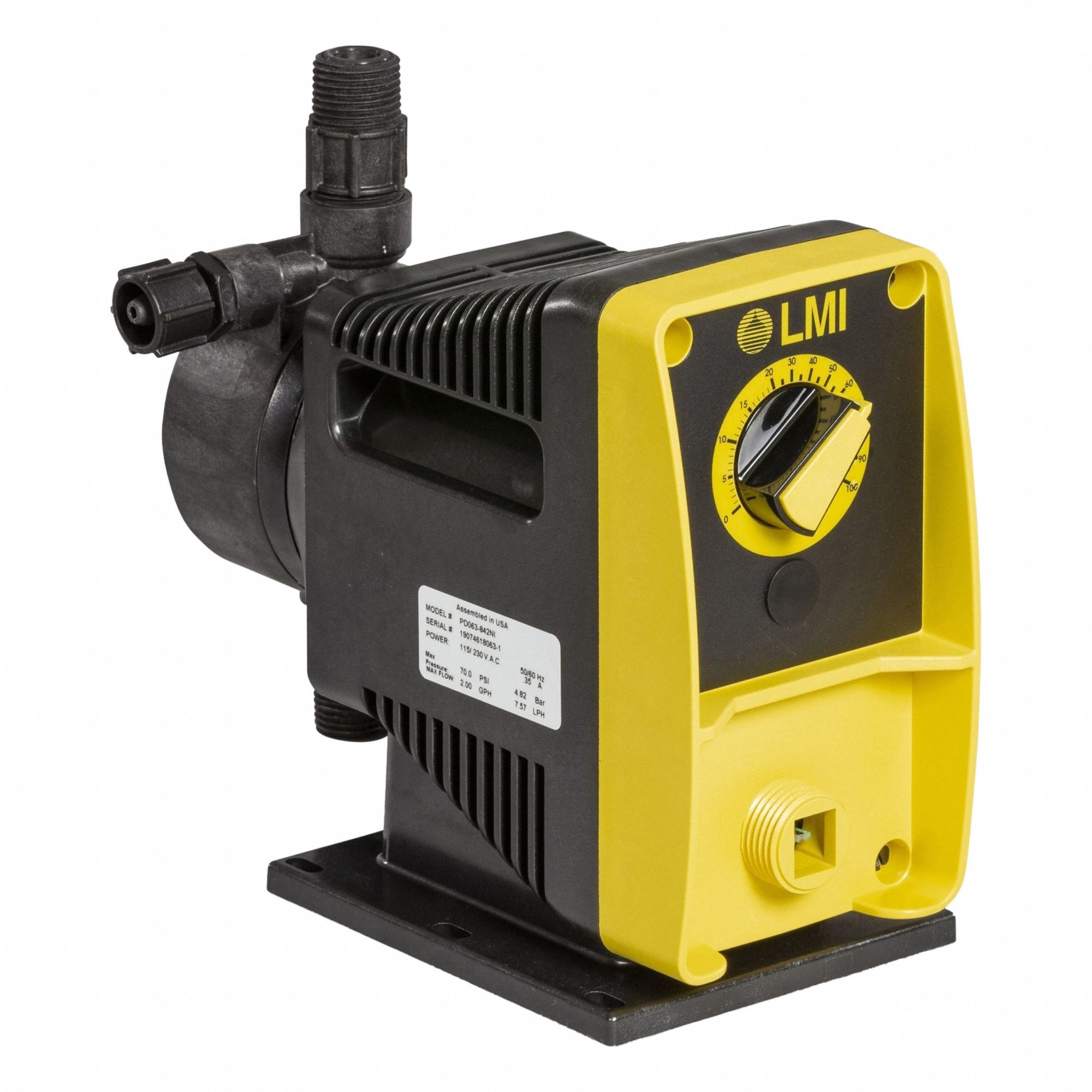 LMI PUMPS, PD061-940SI, Solenoid, Electronic Chemical Metering Pump ...