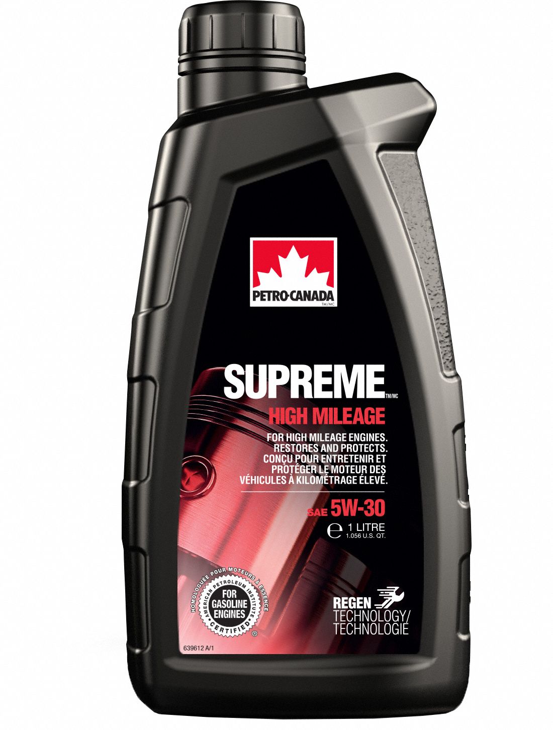 SUPREME MOTOR OIL,HIGH MILEAGE,1 L,5W-30 - Engine and Motor Oils ...