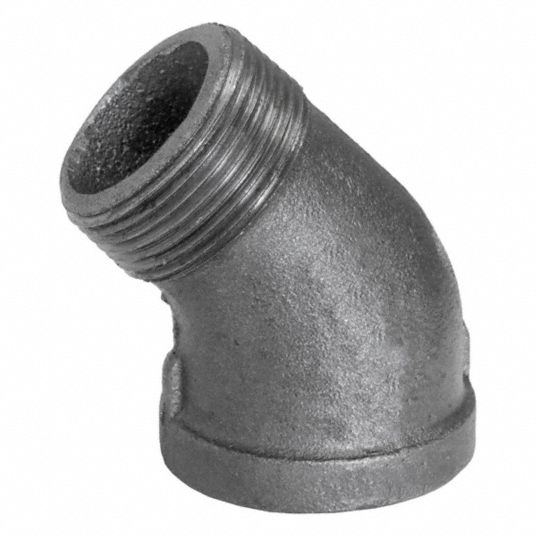 1 in x 1 in, Threaded x Threaded, Metal Pipe Elbow - 407KA7|ZUSA-PF ...
