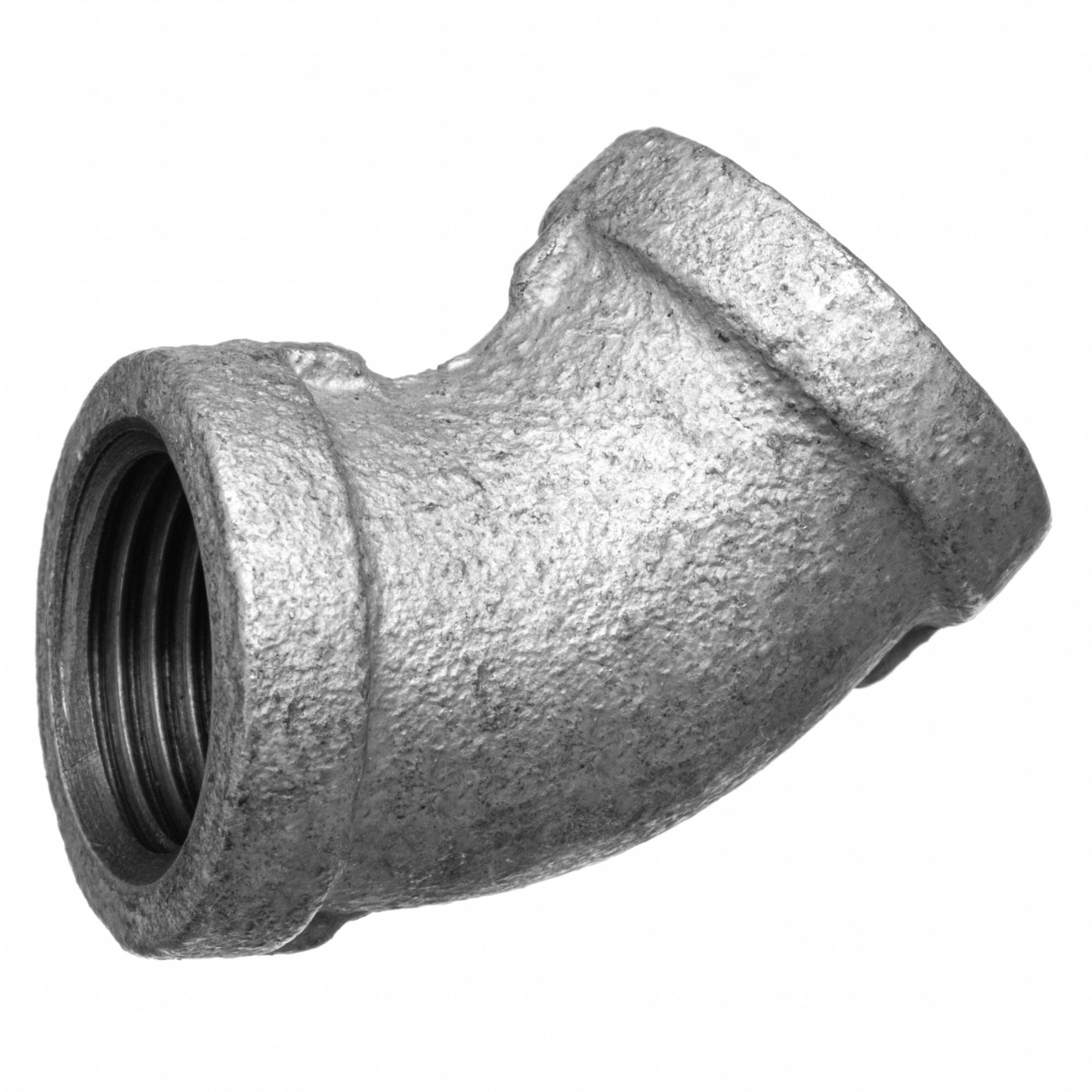 Malleable Iron, 1/4 in x 1/4 in, Galvanized Malleable Iron Pipe ...