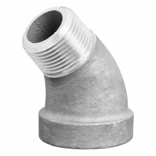 Aluminum, Class 150, Metal Pipe Elbow - 407PV2|ZUSA-PF-22601 - Grainger