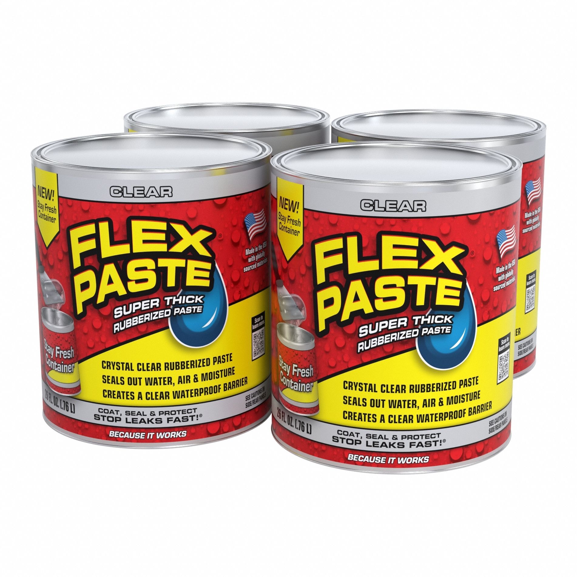 FLEX SEAL, Rubber, Clear, Multisurface Rubberized Coatings - 408CZ4 ...