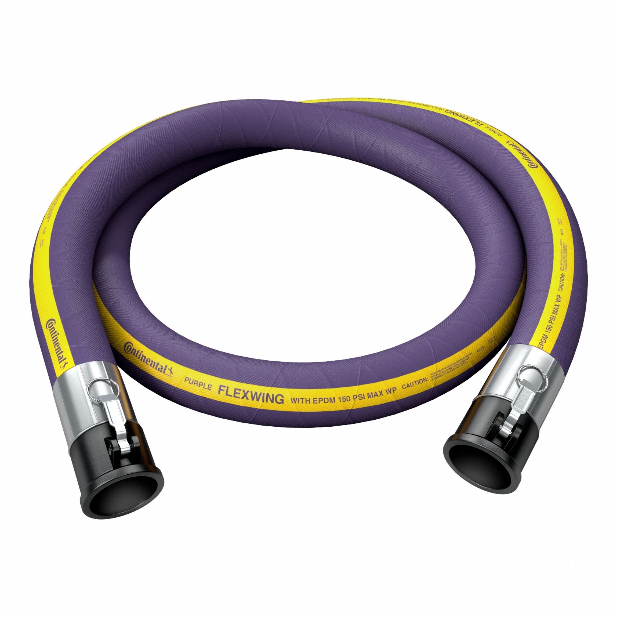 CONTINENTAL, 2 in Hose Inside Dia., Purple, Chemical Transfer Hose ...