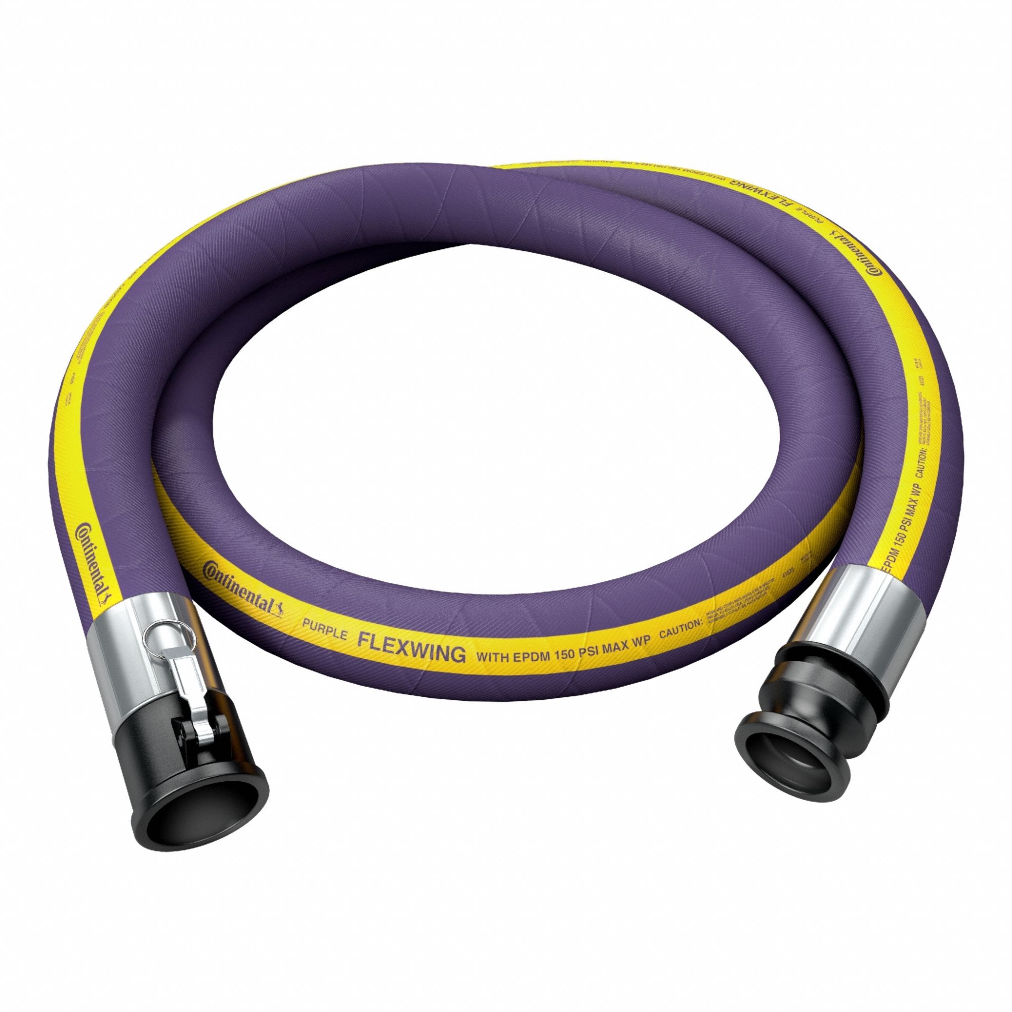 CONTINENTAL, 1 1/2 in Hose Inside Dia., Purple, Chemical Transfer Hose ...
