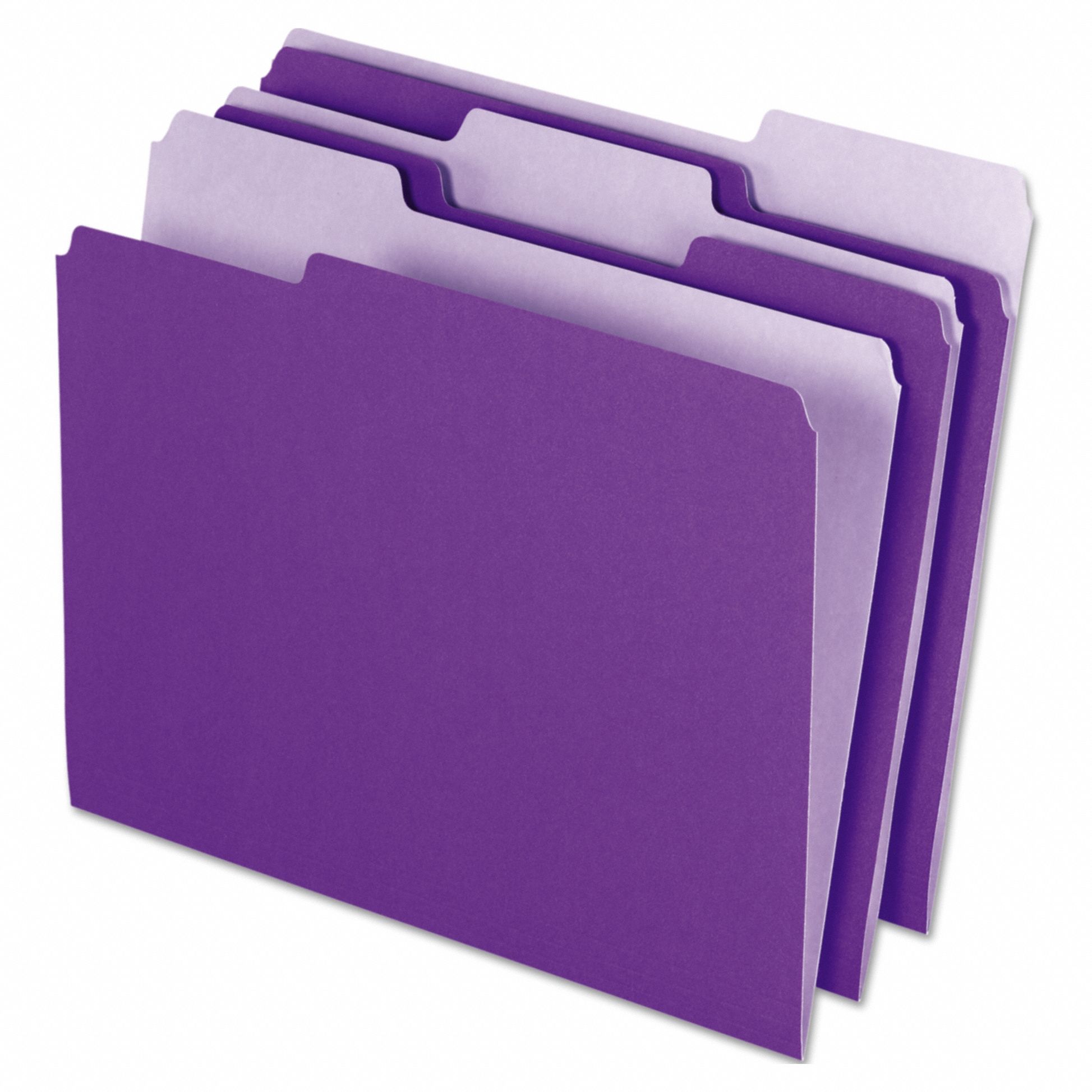 8 1/2 in Ht, 11 in Wd, File Folders - 23K549|PFX421013VIO - Grainger