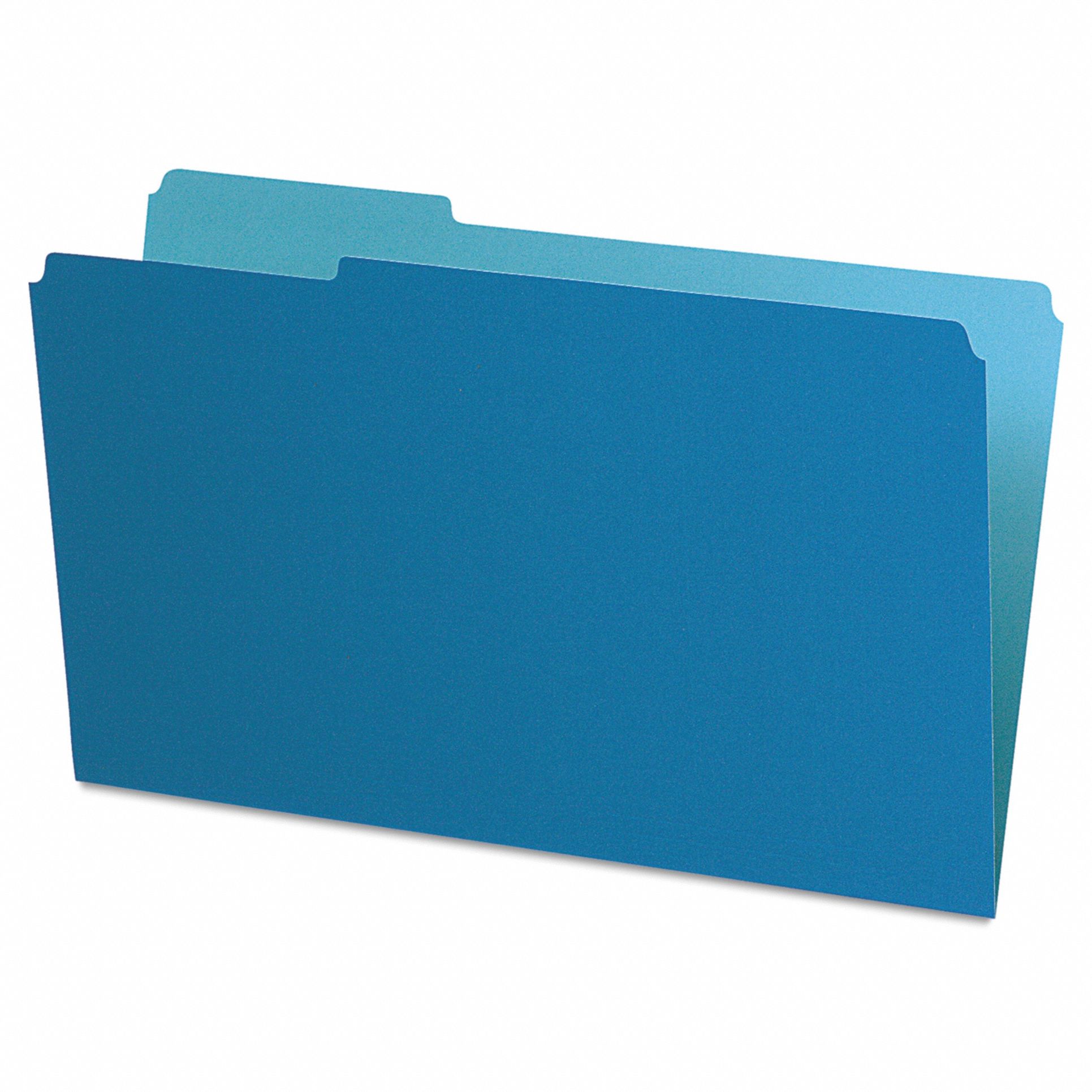 8 1/2 in Ht, 14 in Wd, File Folders - 23K701|PFX435013BLU - Grainger