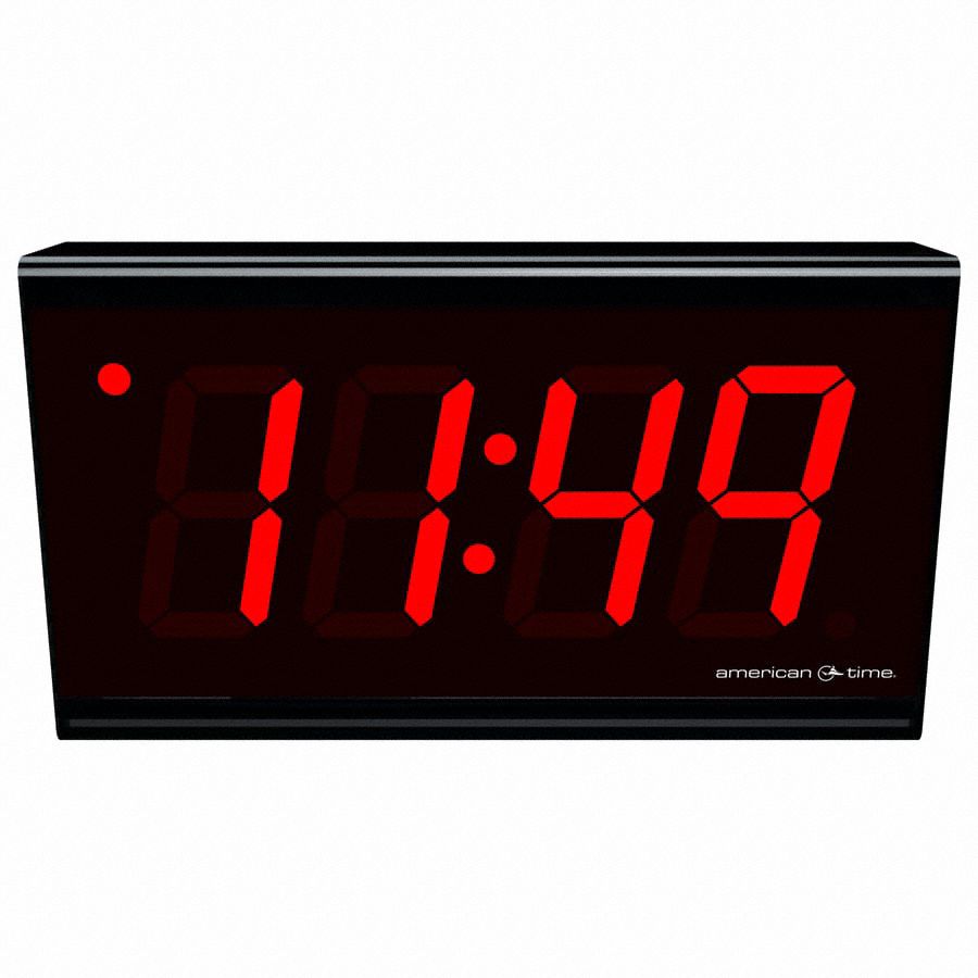 LED, 4 Digits, Digital Clock - 49XY39|PGE441RSE - Grainger