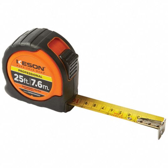 KESON, Inch/Engineer's Scale, Nonmagnetic Single Hook Tip, Tape Measure ...