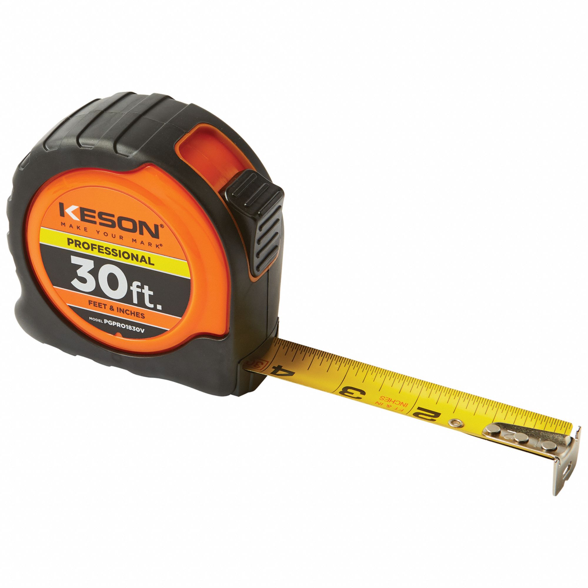 KESON, Inch, Nonmagnetic Single Hook Tip, Tape Measure - 787PJ0 ...
