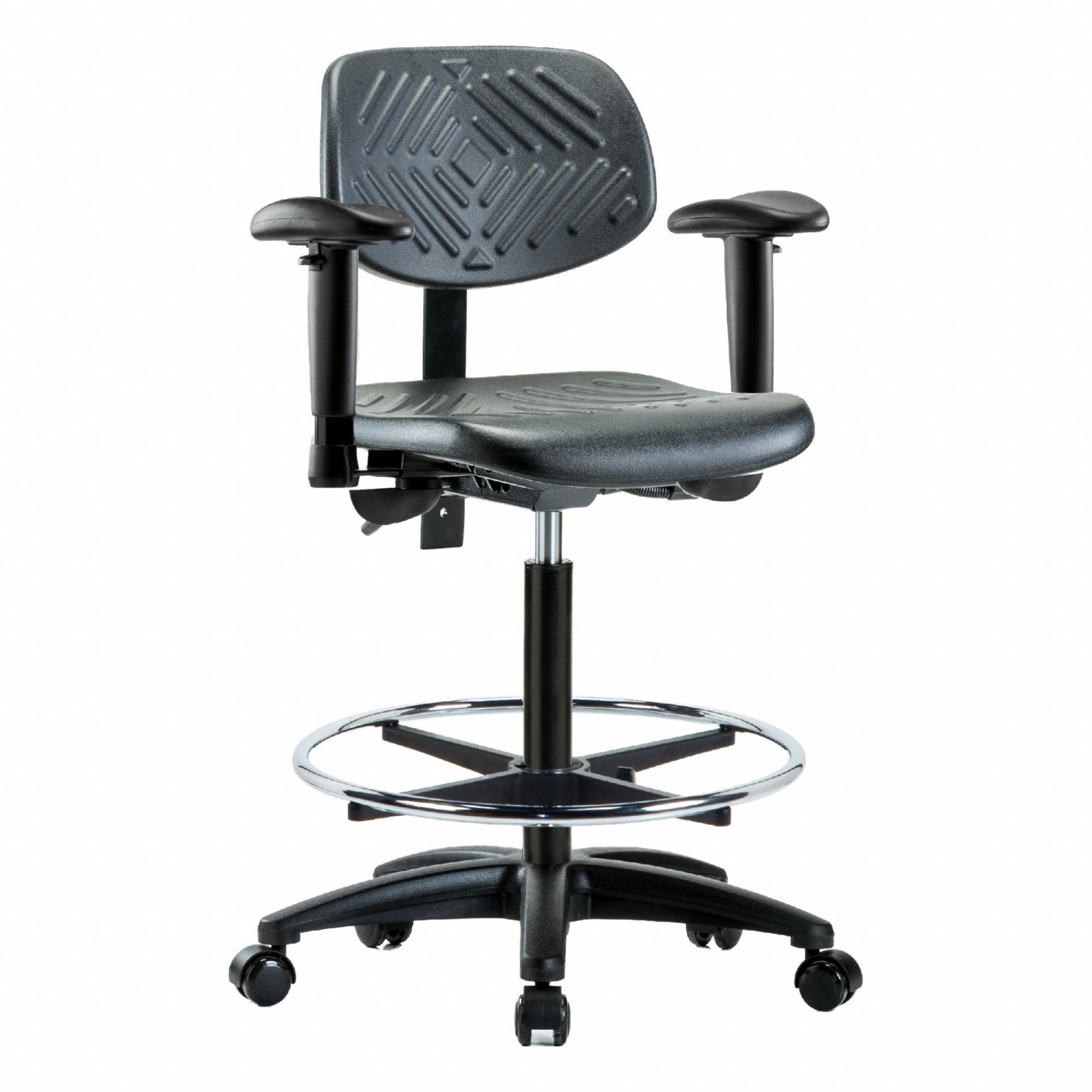Polyurethane, Arms Included, Ergonomic Chair - 341T61|BR-PHBCH-RG-T1-A1 ...