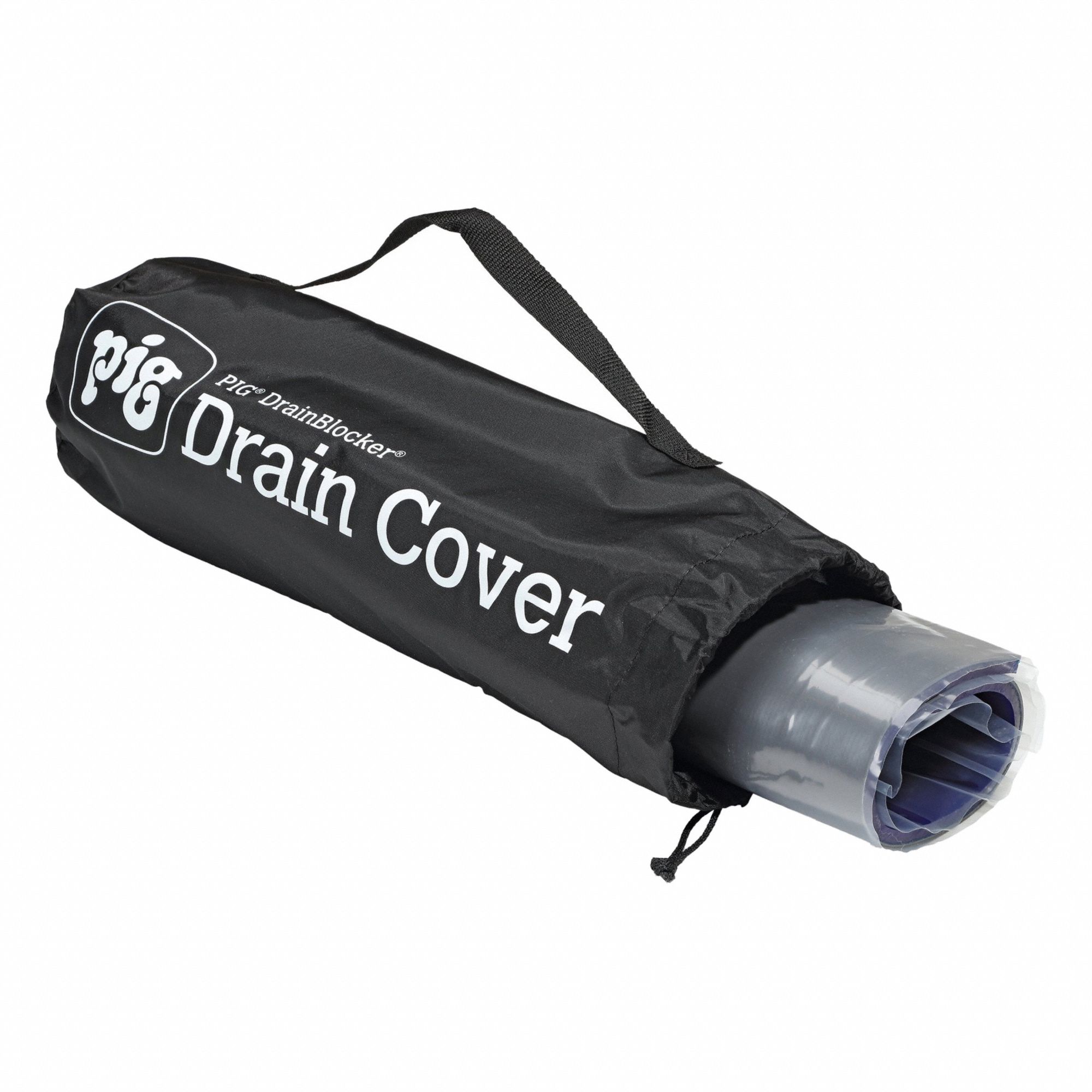 NEW PIG DRAIN COVER,18 IN W,GRAY,REUSABLE - Drain Cover Seals ...