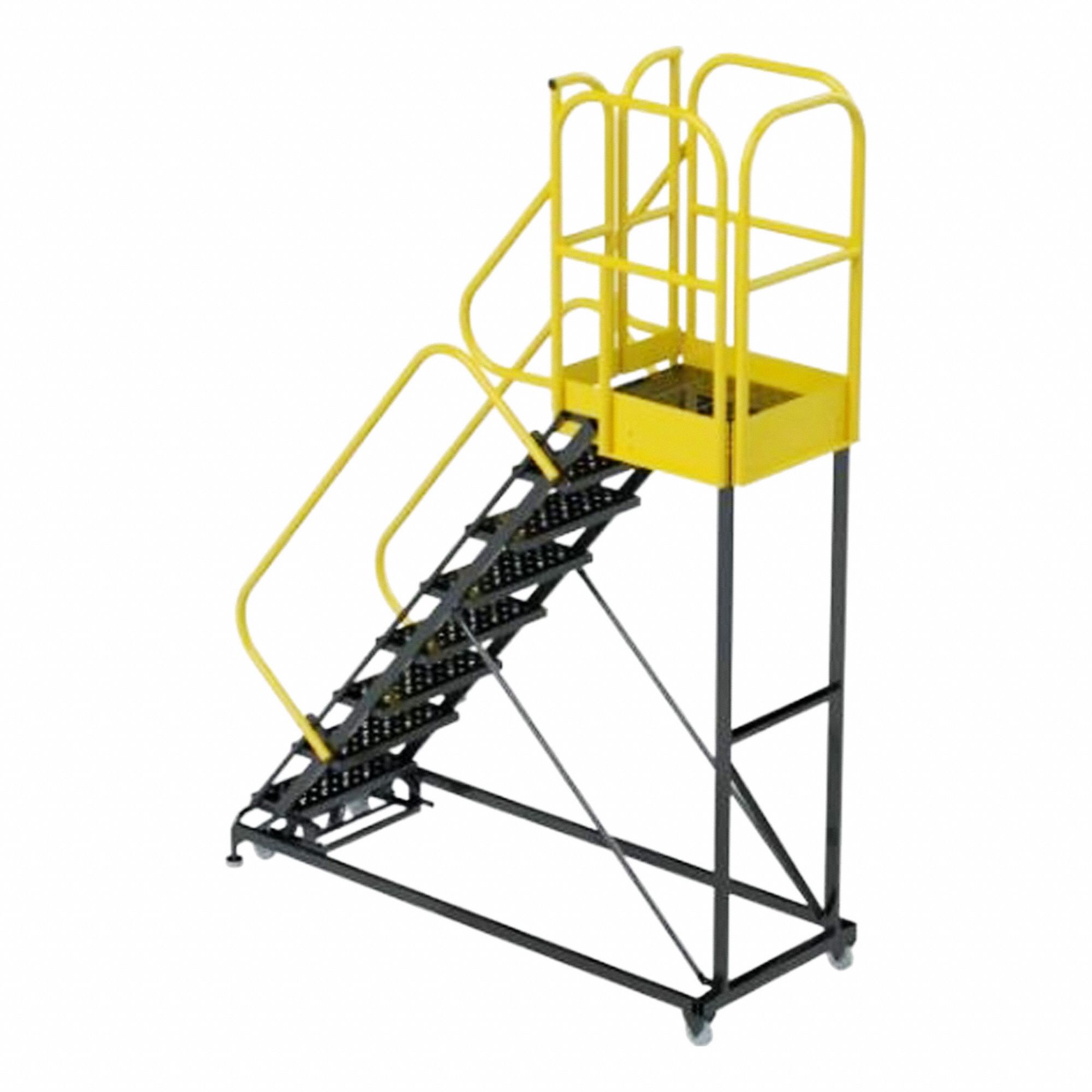 BALLYMORE, 80 in Platform Ht, Assembled, Rolling Ladder - 879EW4 ...