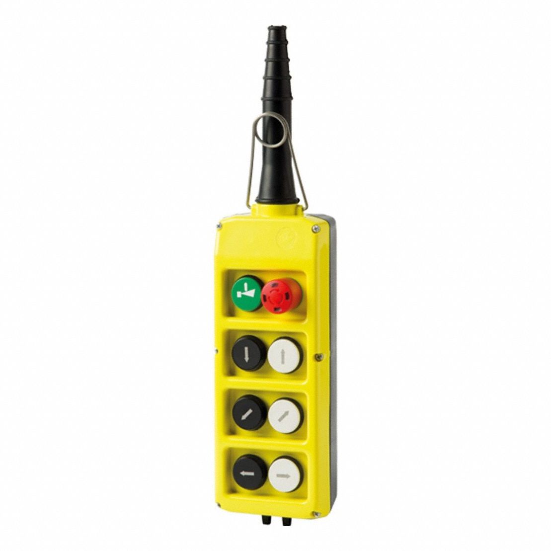 GIOVENZANA, (8) Push Buttons, 8NO/1NC, Pendant Control Station - 808CK6 ...