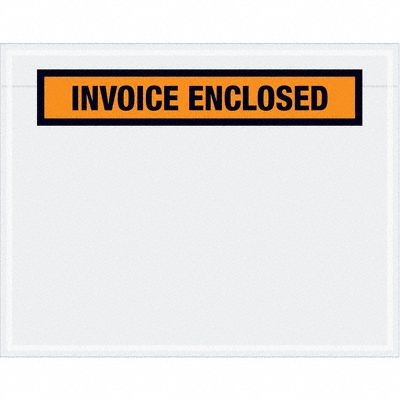 7 in Outside Ht, 5 1/2 in Outside Lg, Invoice Envelope - 803HD6|PL23 ...