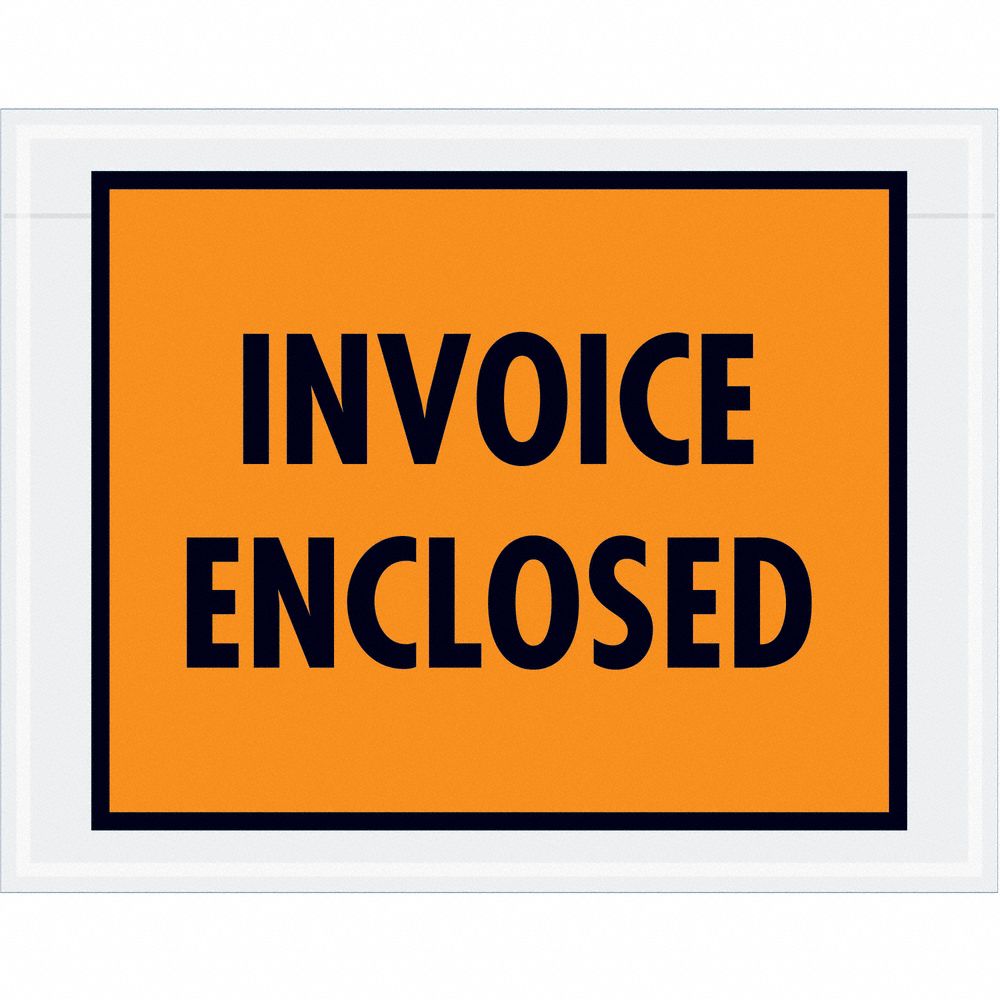 5 1/2 in x 7 in, Invoice Enclosed, Packing List Envelopes - 820FJ9 ...